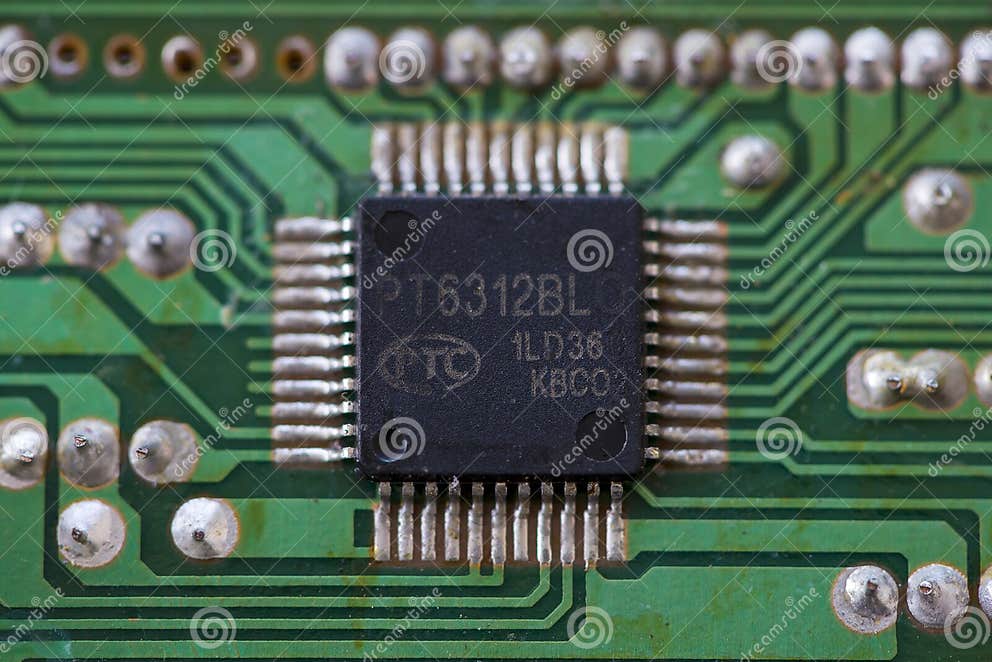 Close-up of a Microprocessor Editorial Photo - Image of technology ...
