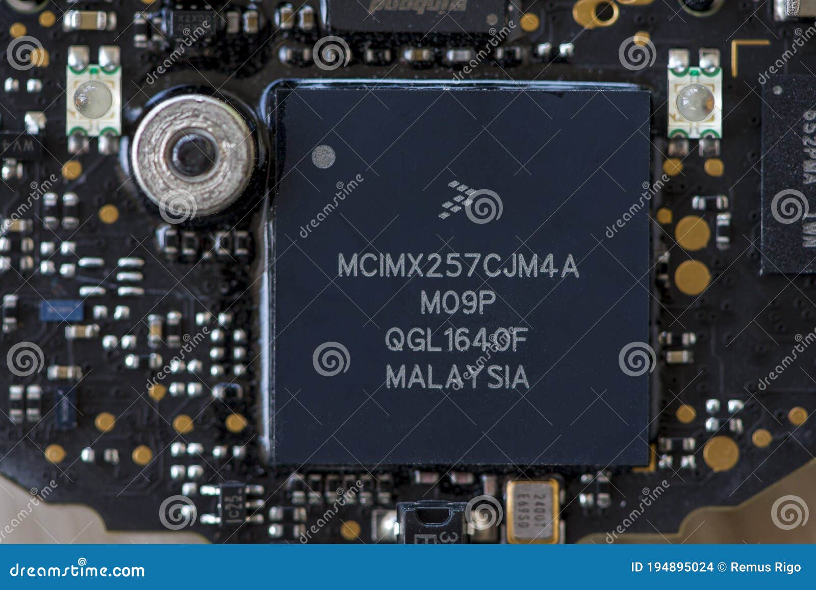 Close-up of a Microprocessor Editorial Stock Image - Image of circuit ...