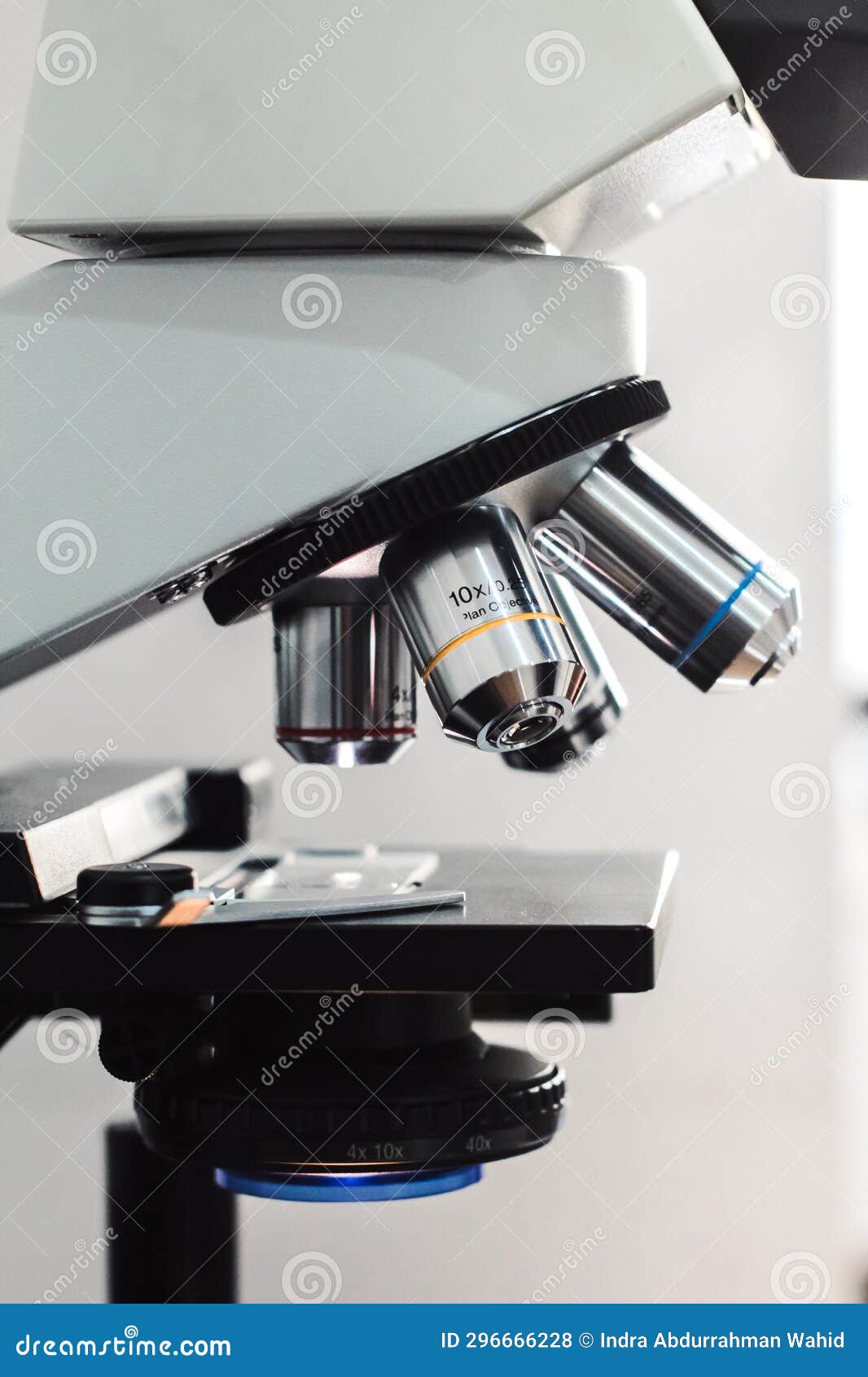 A Close Up Microscope in a Table Stock Photo - Image of science ...