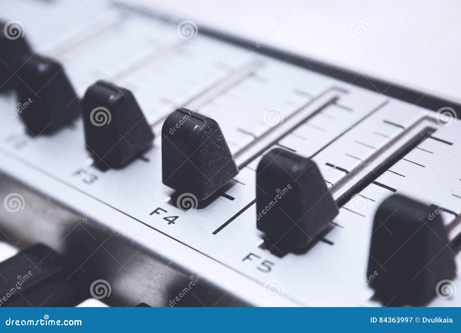 Close up MIDI Controller stock image. Image of controller - 84363997