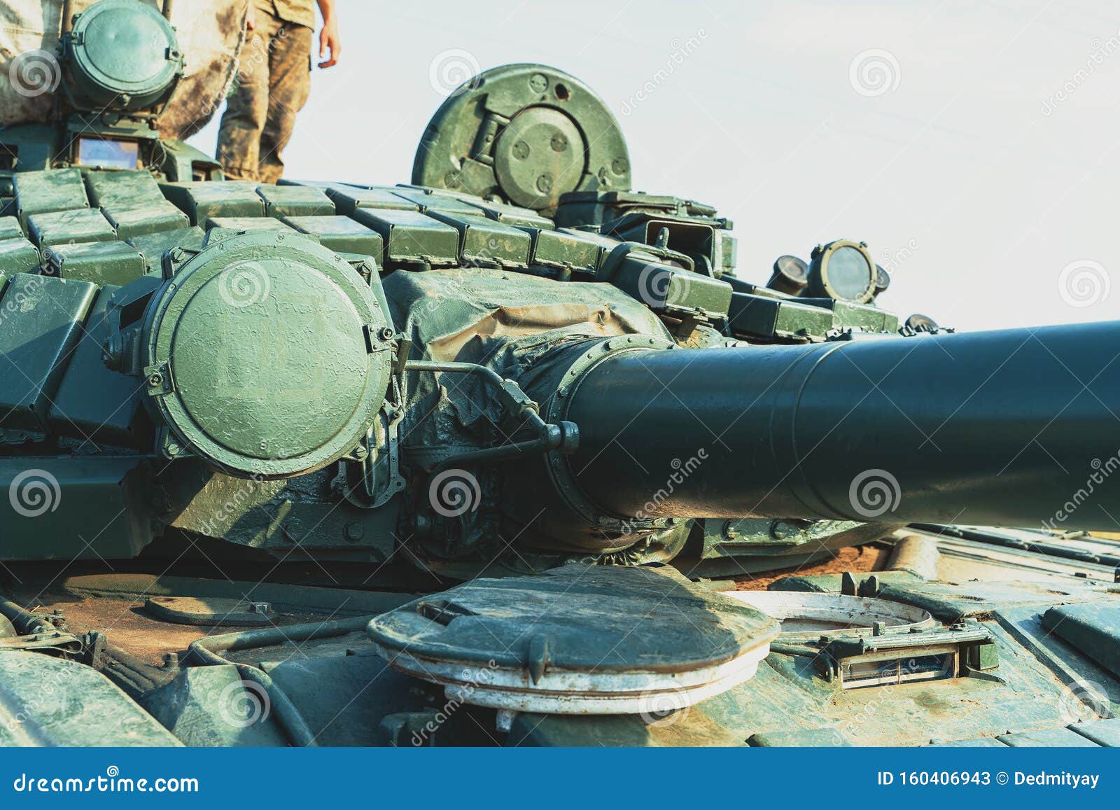Close-up of Military Tank or Panzer with Tower Stock Image - Image of ...
