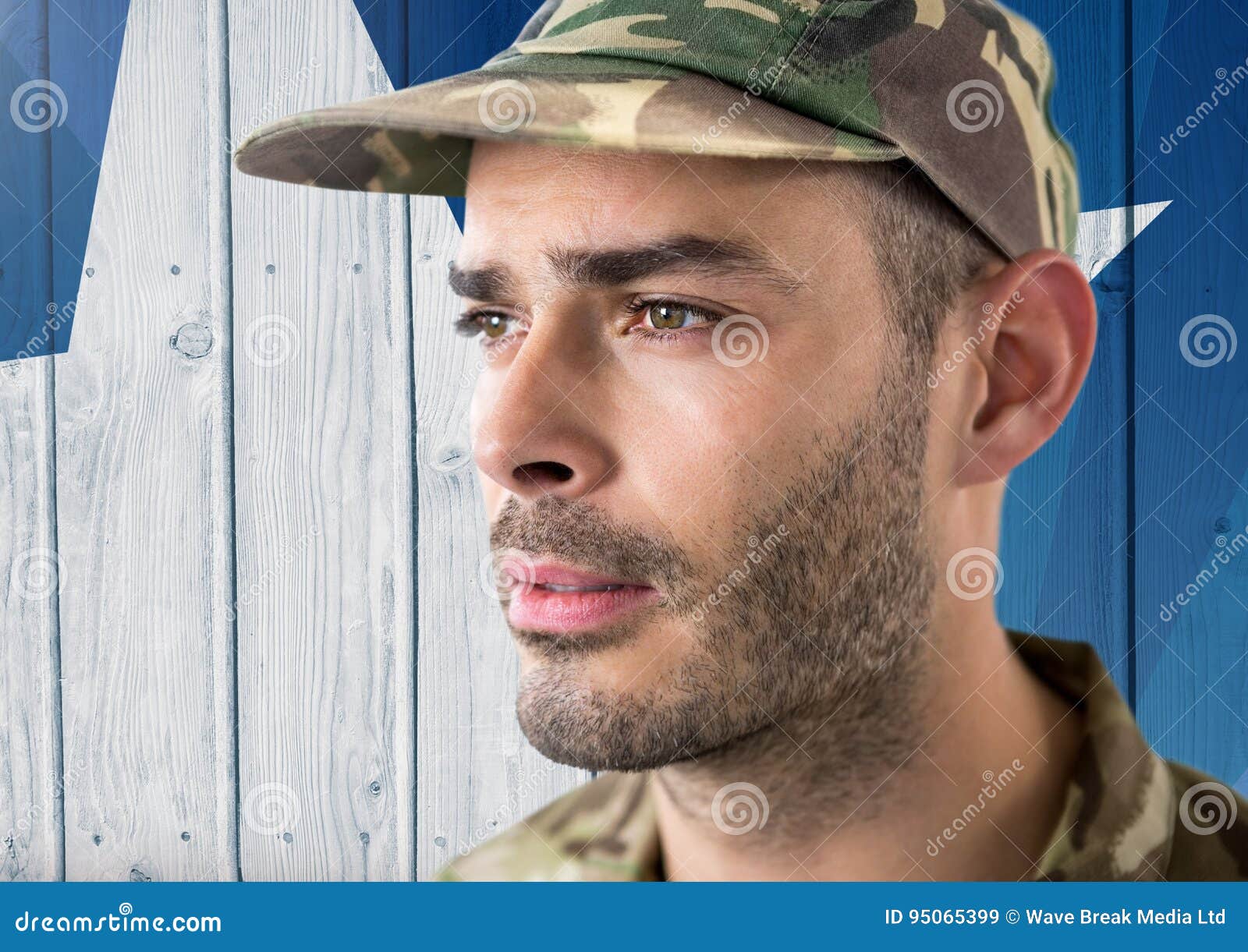 Close Up of Military Thinking Stock Image - Image of caucasian, adult ...