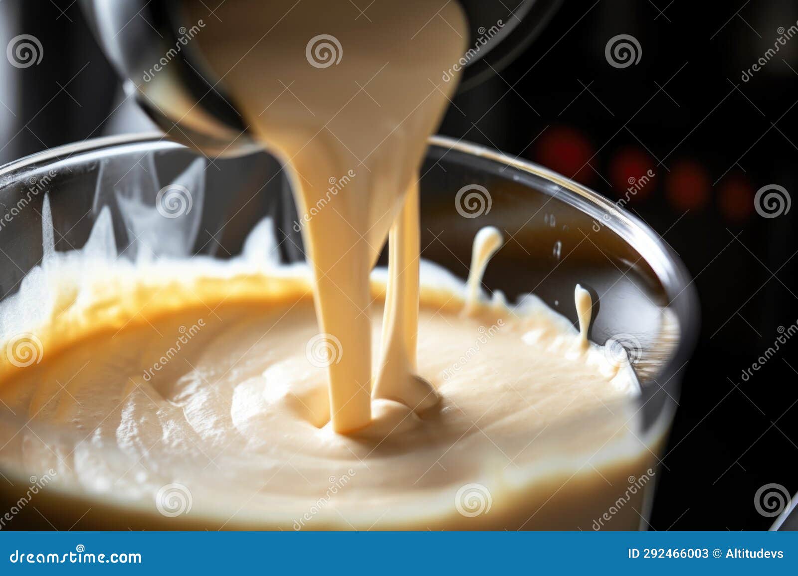 Close-up of Milkshake Being Blended in a Blender Stock Image - Image of ...