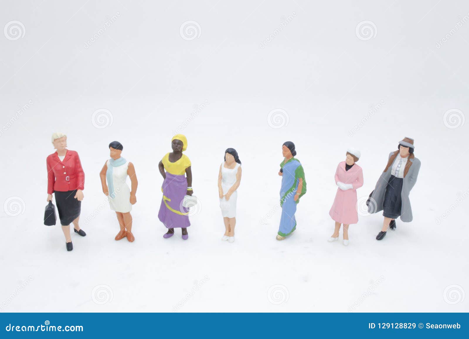Close Up of Mini People Isolated with Stock Image - Image of journey ...