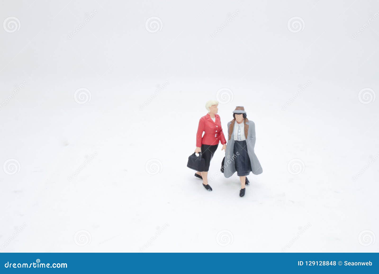Close Up of Mini People Isolated with Stock Photo - Image of macro ...
