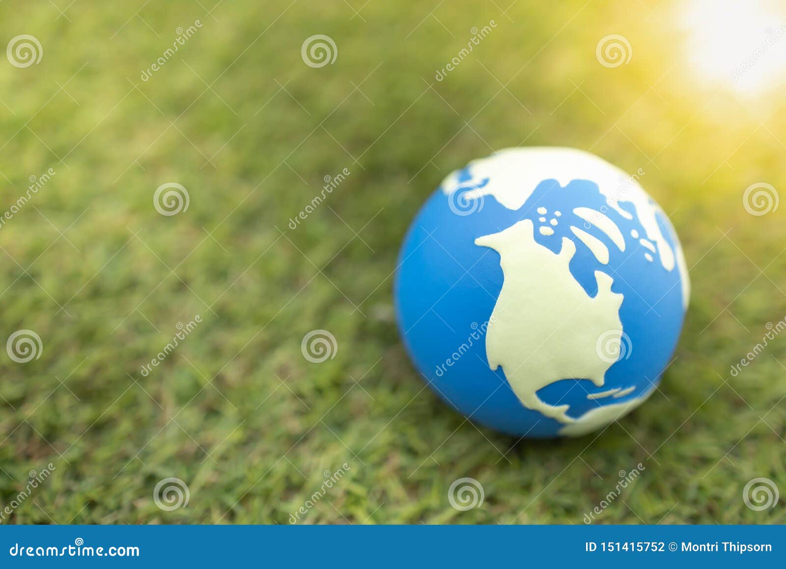 Close Up of Mini World Ball on Grass Lawn Stock Photo - Image of grass ...
