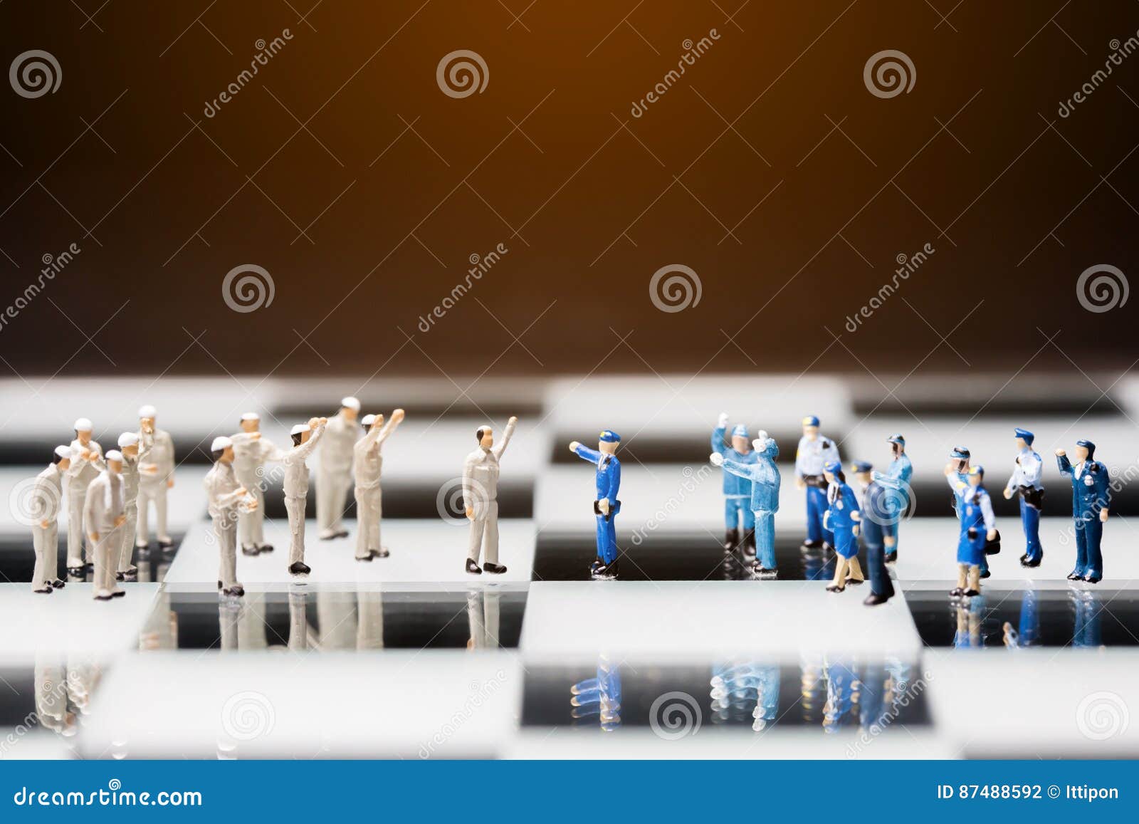 Close Up of Miniature People Stock Photo - Image of abstract, community ...