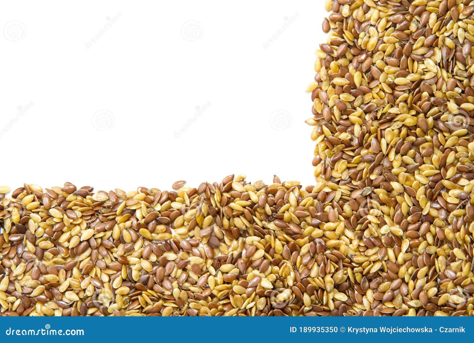 Mixed seeds linseed frame stock photo. Image of diet - 189935350