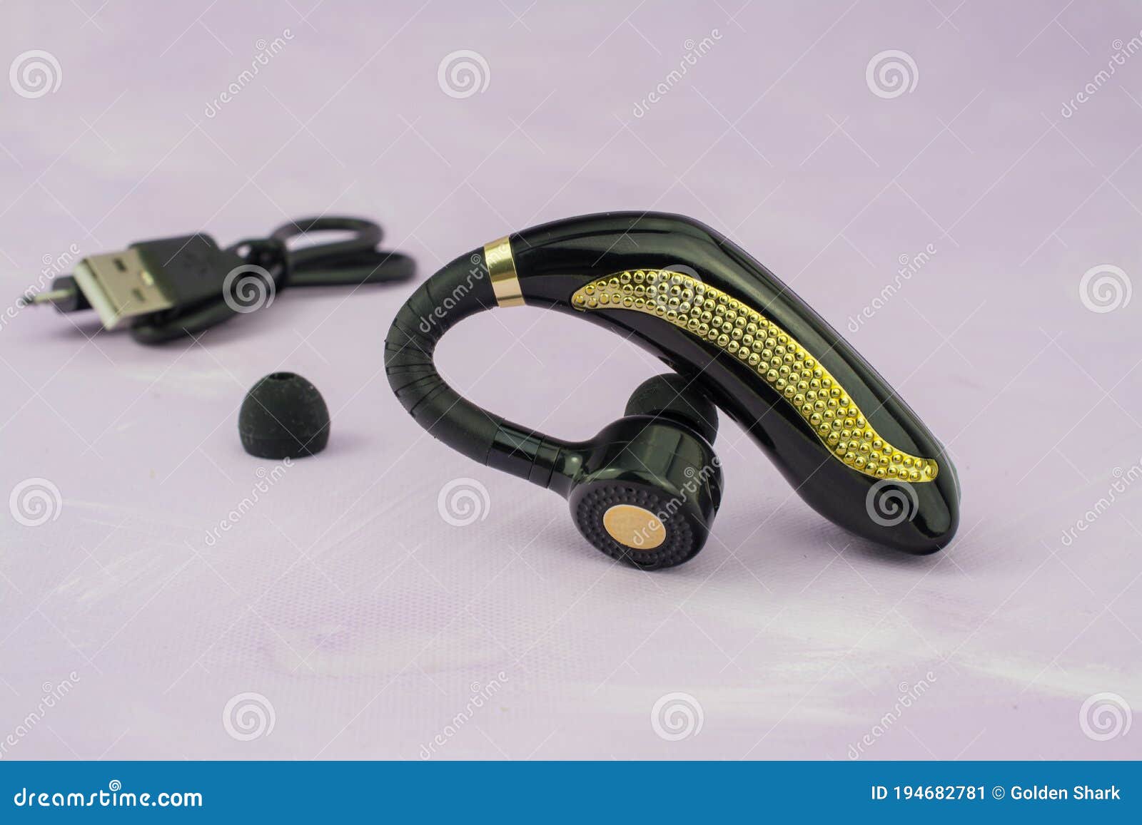 Close-up of Mobile Handsfree Bluetooth Device Stock Image - Image of ...