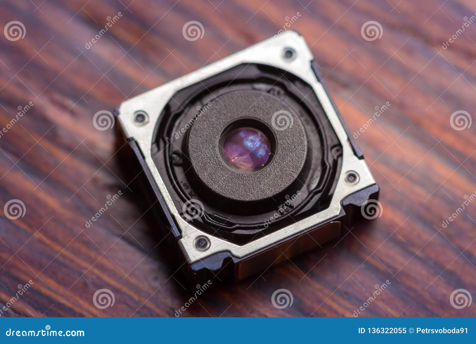 Close Up of a Mobile Phone Stabilized Camera Sensor. Stock Image ...