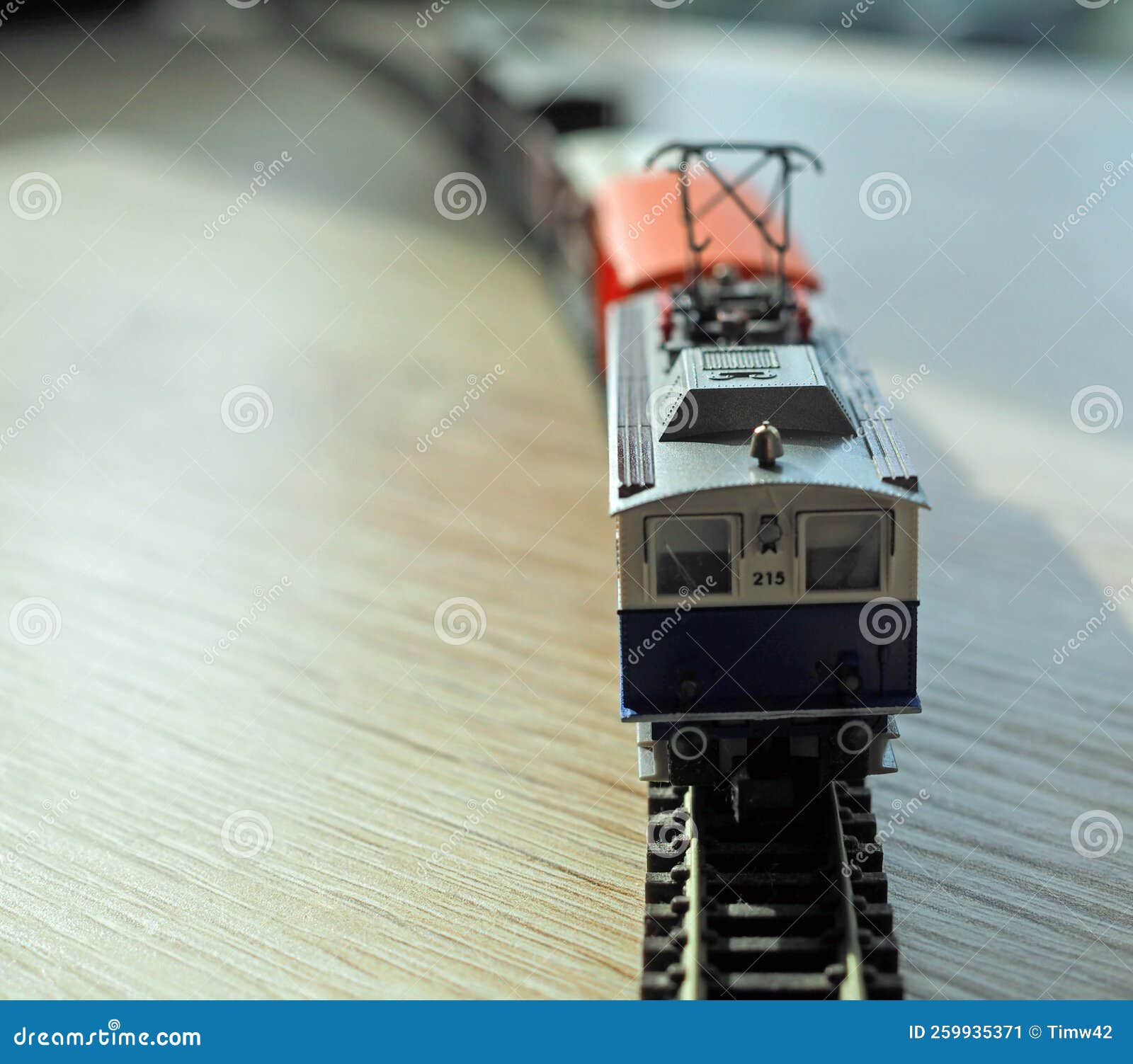 Close-up of Model Train (N Gauge) Engine with Pantograph Stock Image ...