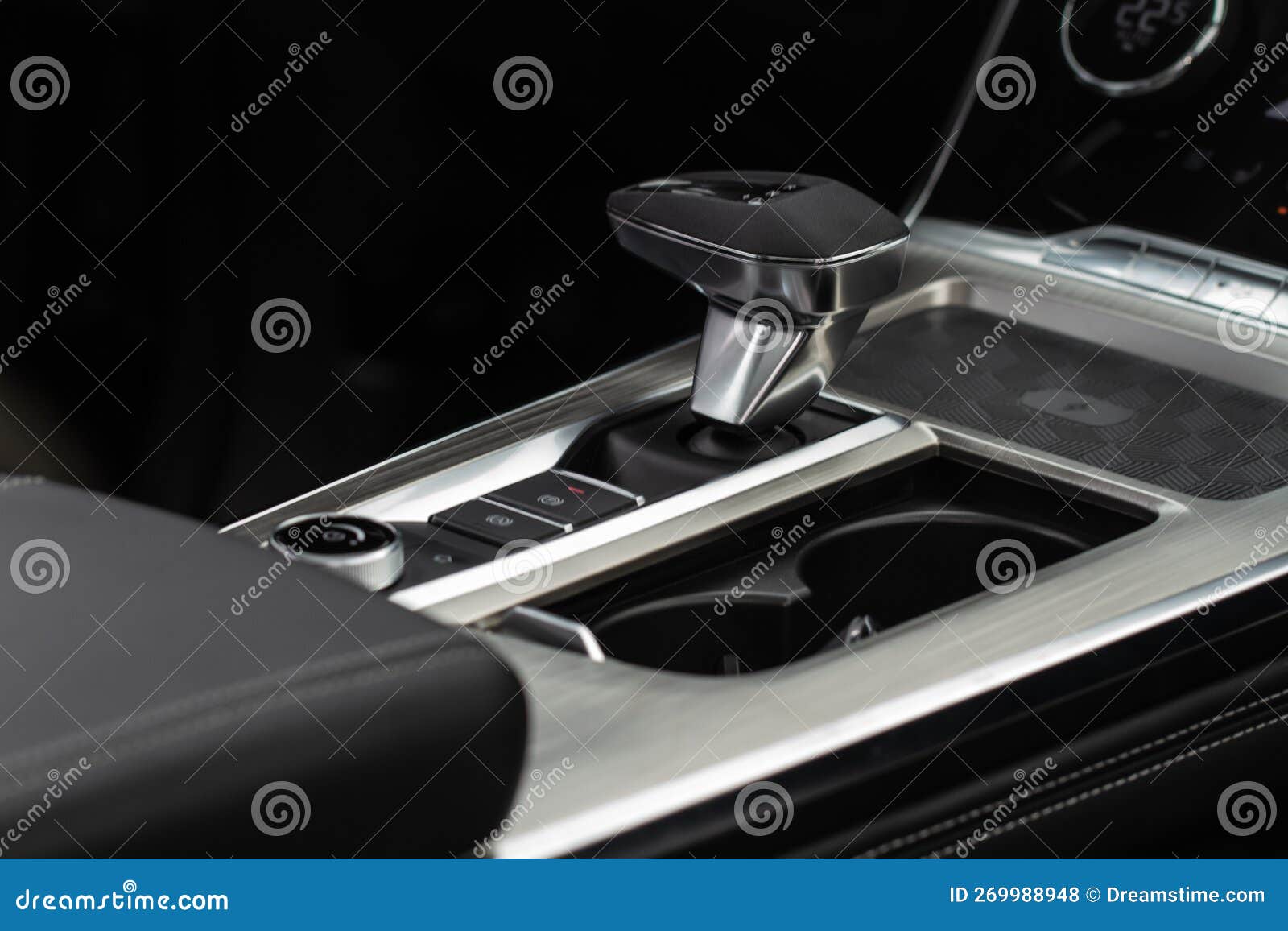 Close Up of the Modern Automatic Gearbox Lever. Stock Photo - Image of ...