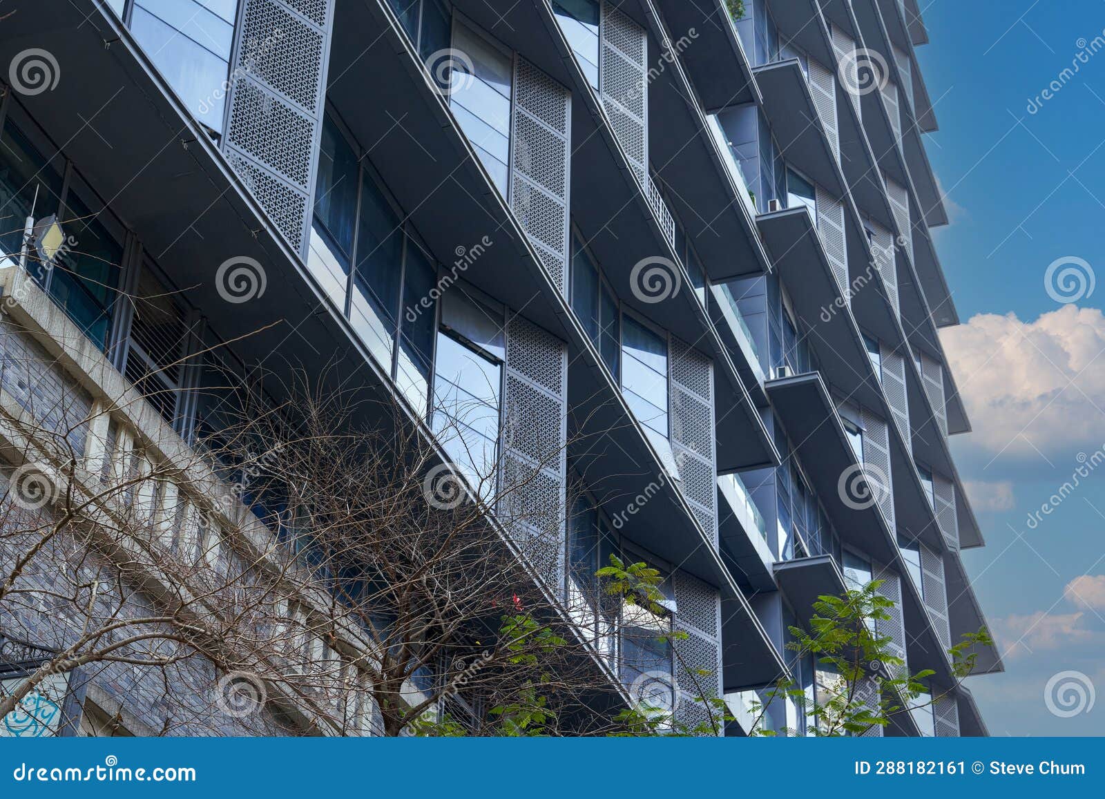 Close-up of Modern Buildings in a City Stock Image - Image of modern ...