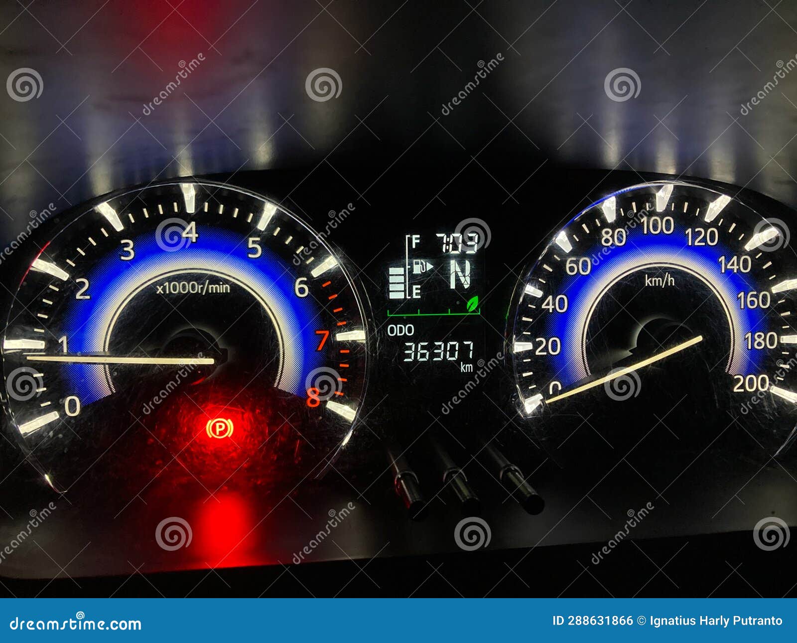 Close Up Modern Car Dashboard. Car Instrument Panel Stock Photo - Image ...