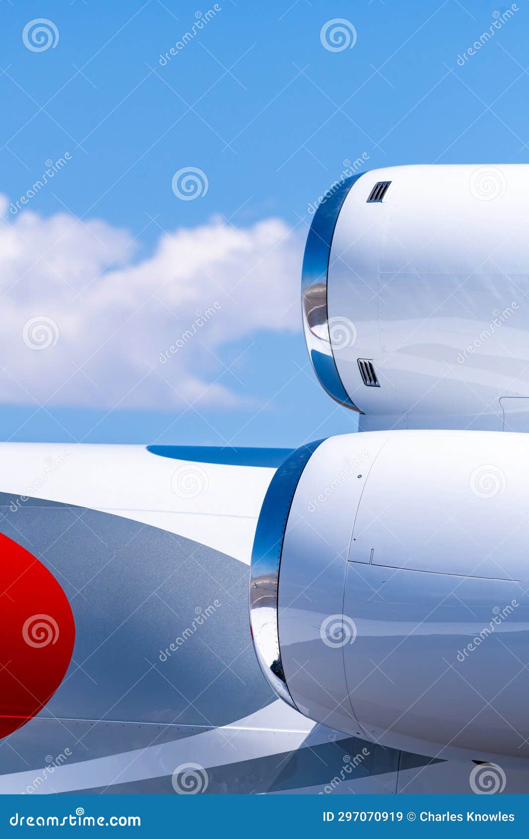 Close Up of a Modern Commercial Jet Engine Stock Image - Image of close ...