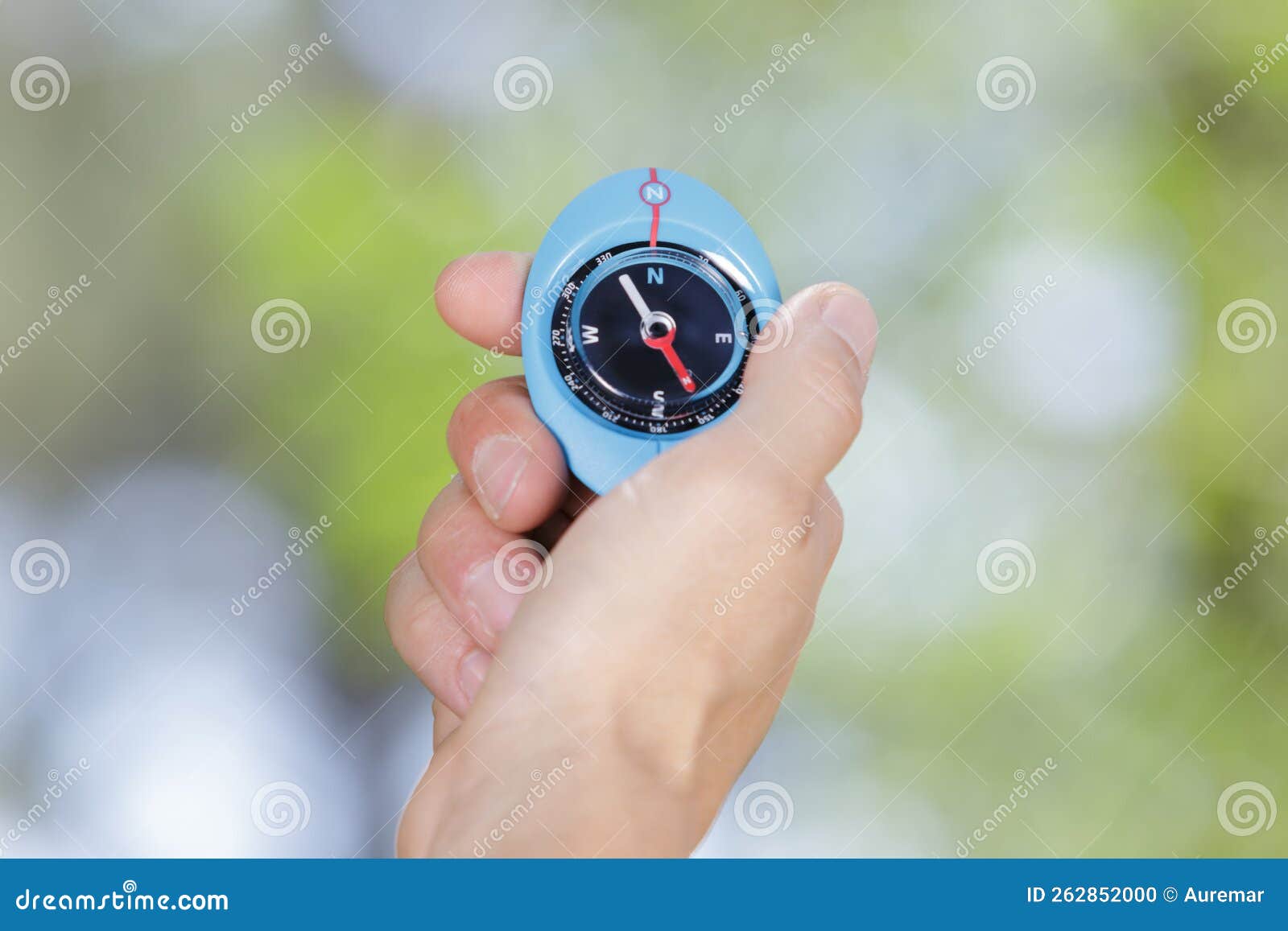 Close up modern compass stock photo. Image of park, spring - 262852000