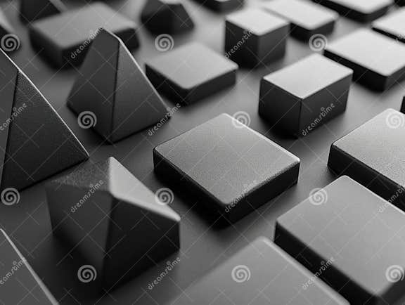 Close-up of Modern Computer Keyboard with Geometric Design Stock Photo ...
