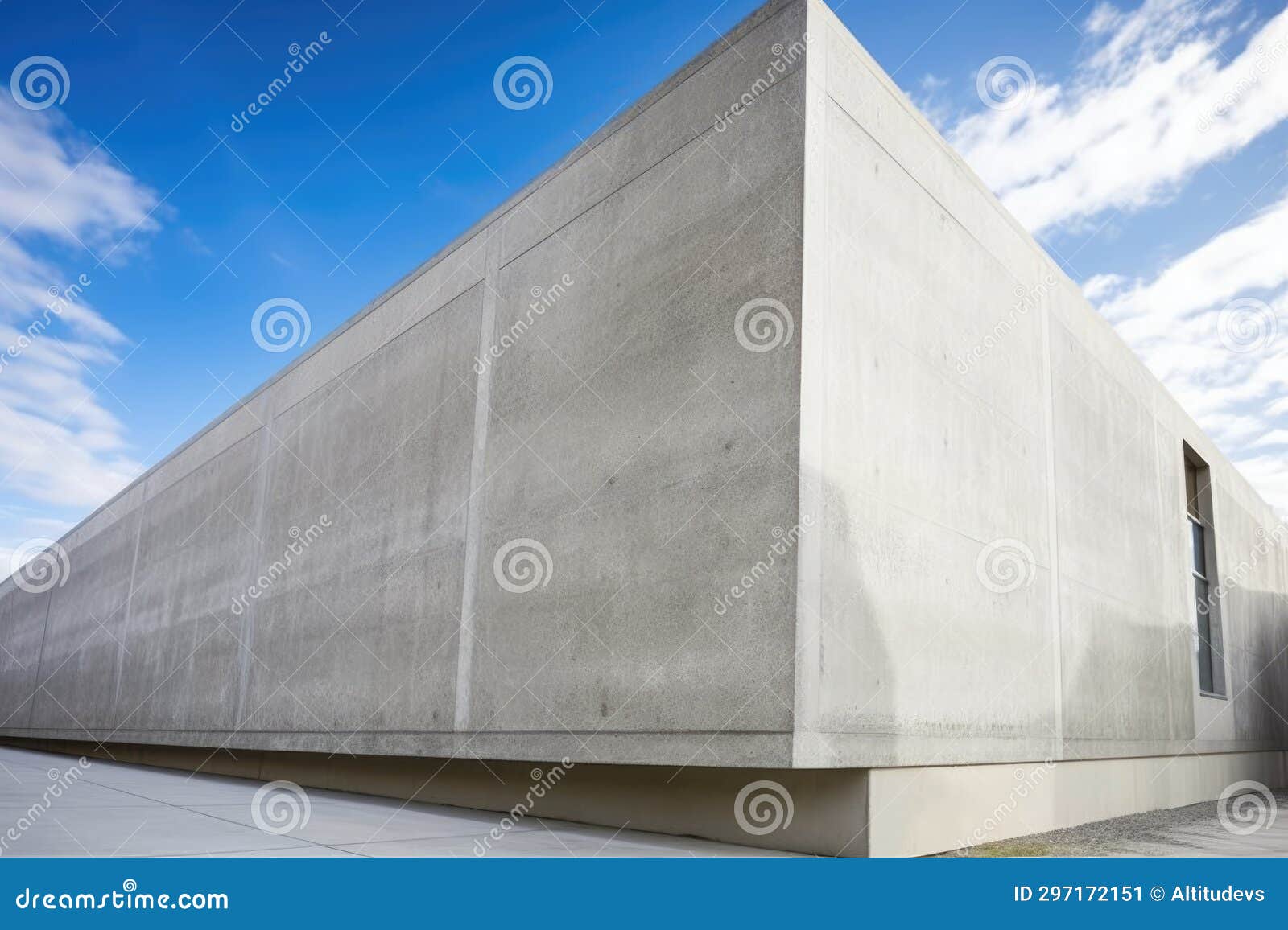 Close-up of a Modern Concrete Building with Sharp Corners Stock Image ...