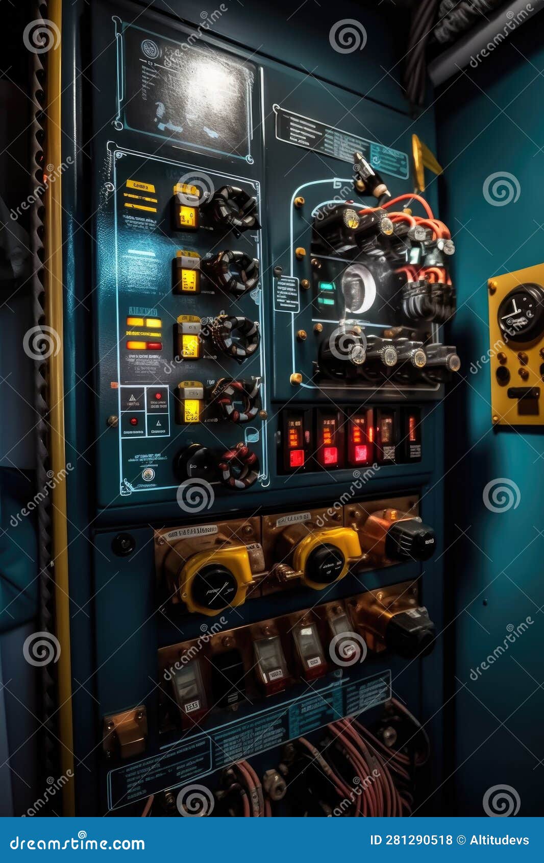 Close-up of a Modern Hvac System Control Panel Stock Photo - Image of ...