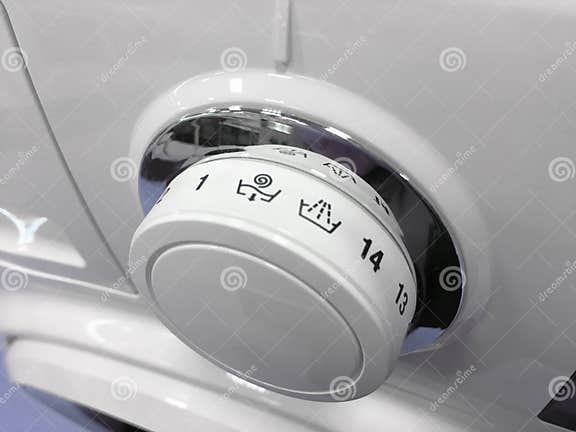 Close Up of Modern Microwave Control Panel, Knob and Modes Stock Photo ...
