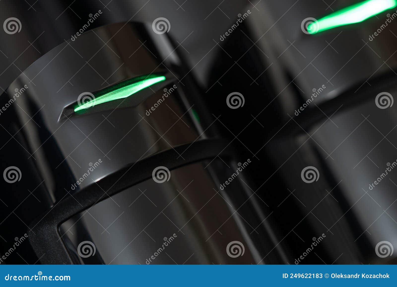 Close-up of a Modern Motion Detector in Action. Stock Image - Image of ...
