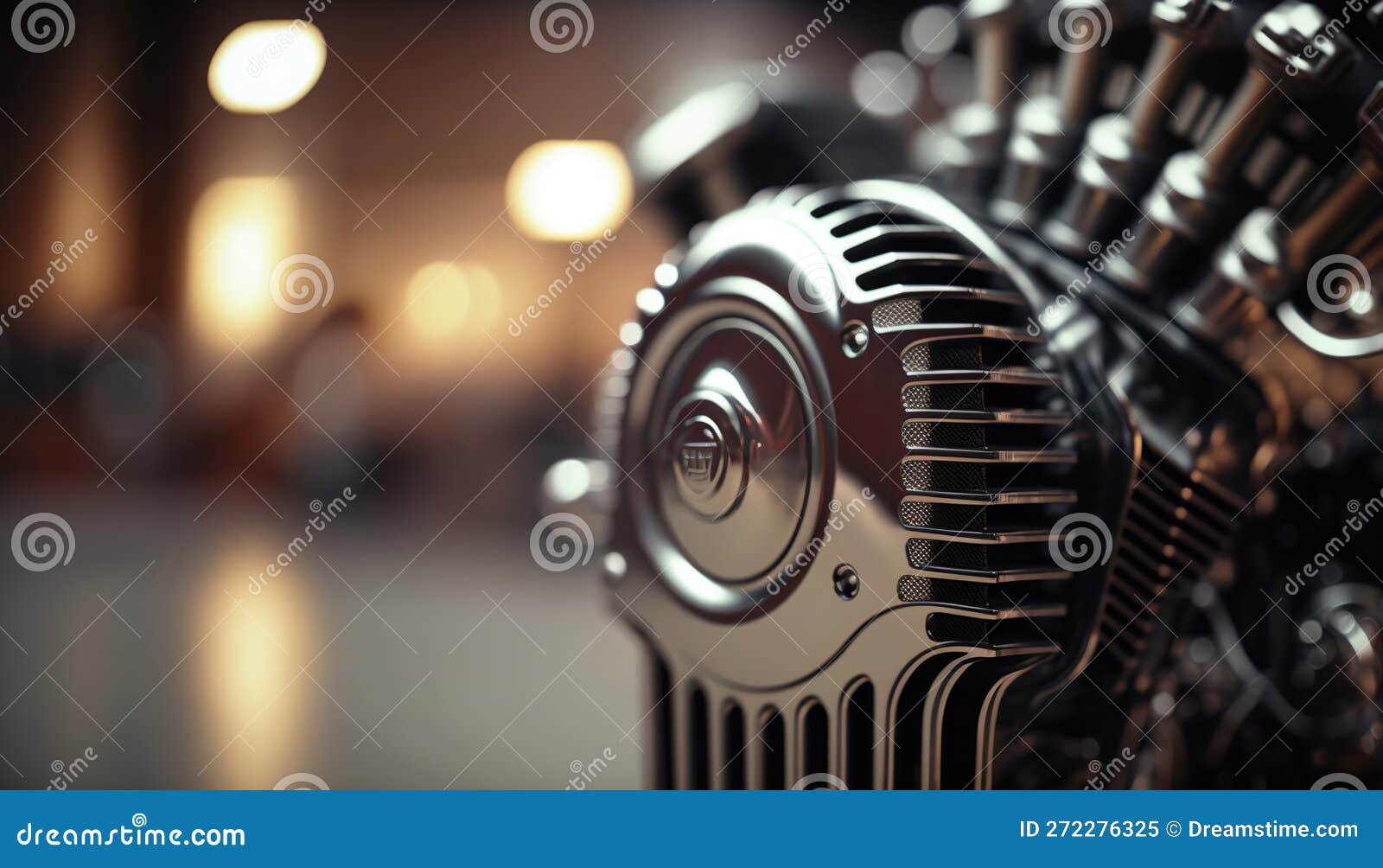 Close Up of Modern Motorcycle Engine and Structure. Generative AI Stock ...