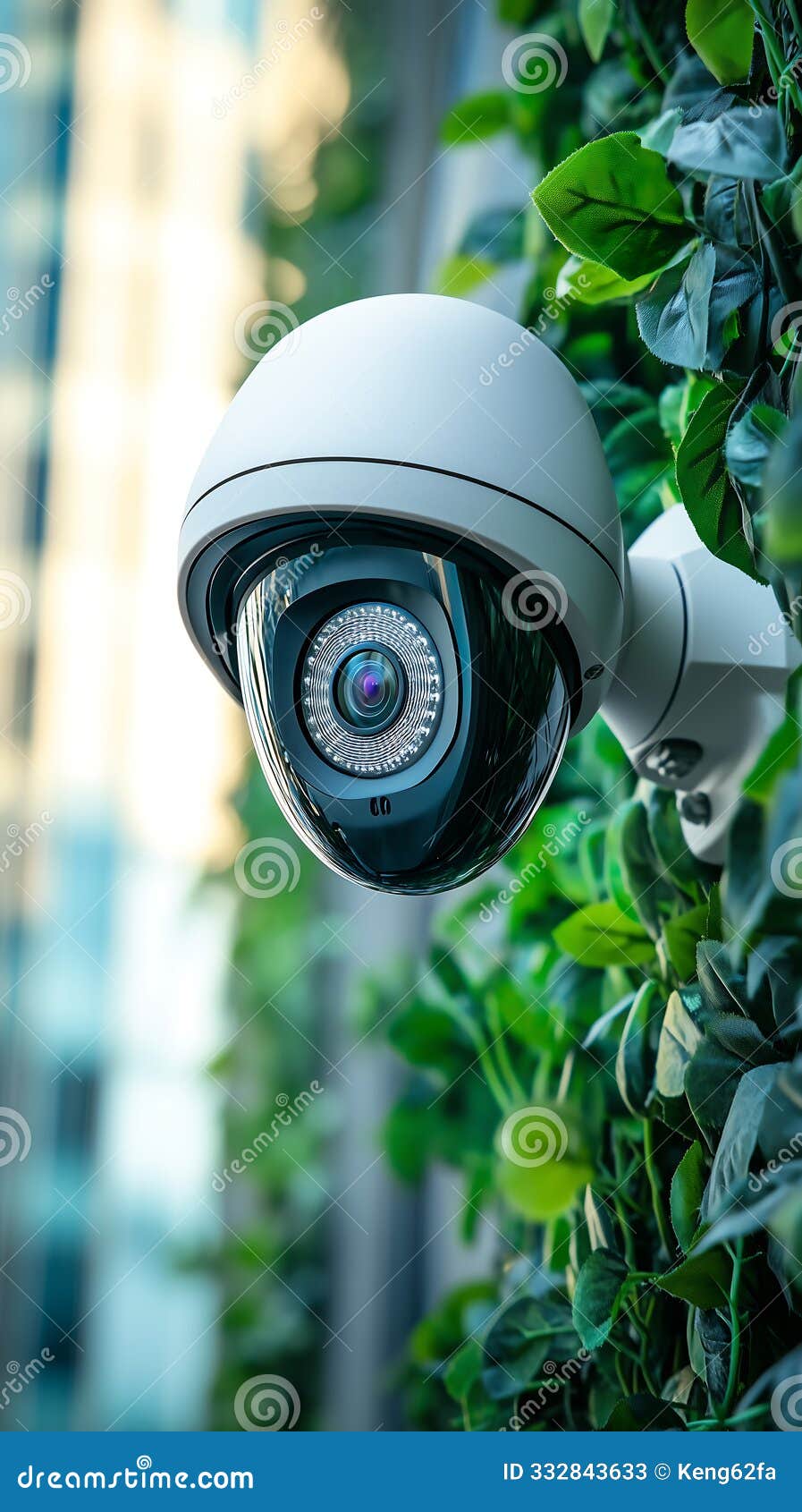 Close-up of a Modern Security Camera Mounted on the Exterior of a ...