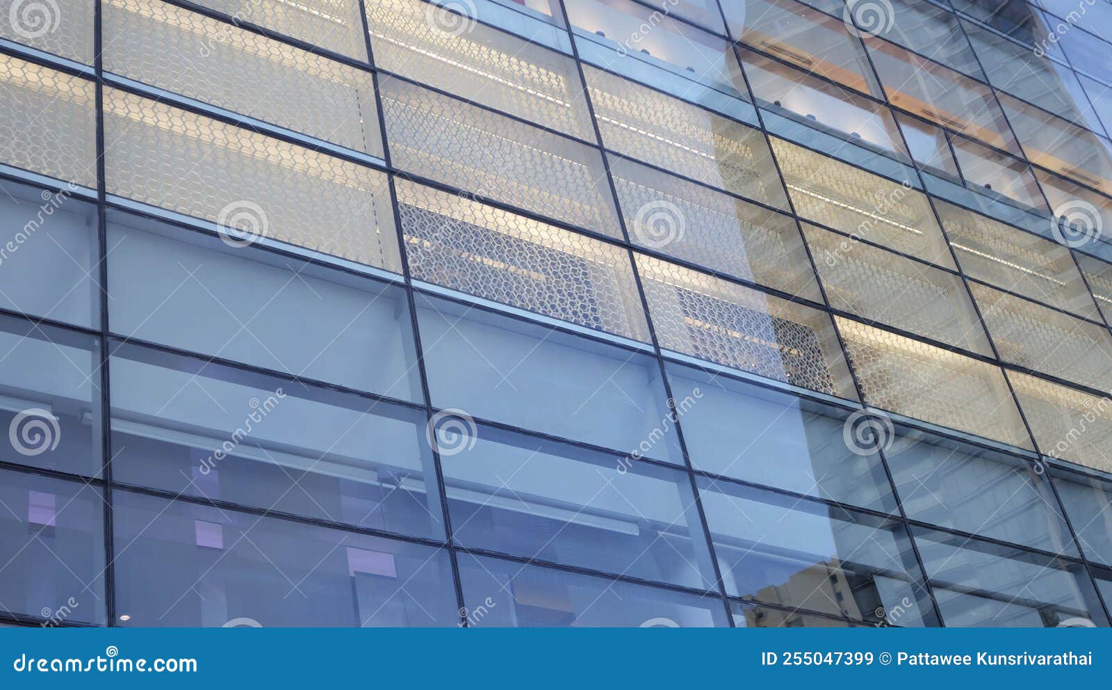 Close-Up Modern Shopping Building.building with Copy Space.windows ...