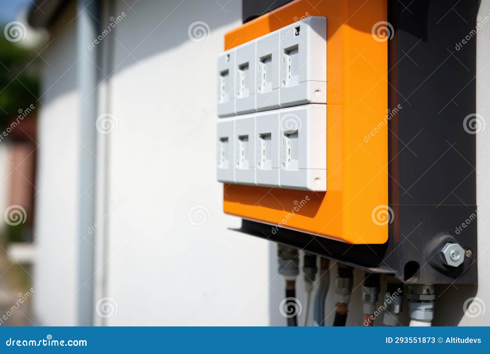 Close-up of a Modern Smart-grid Meter Stock Image - Image of living ...