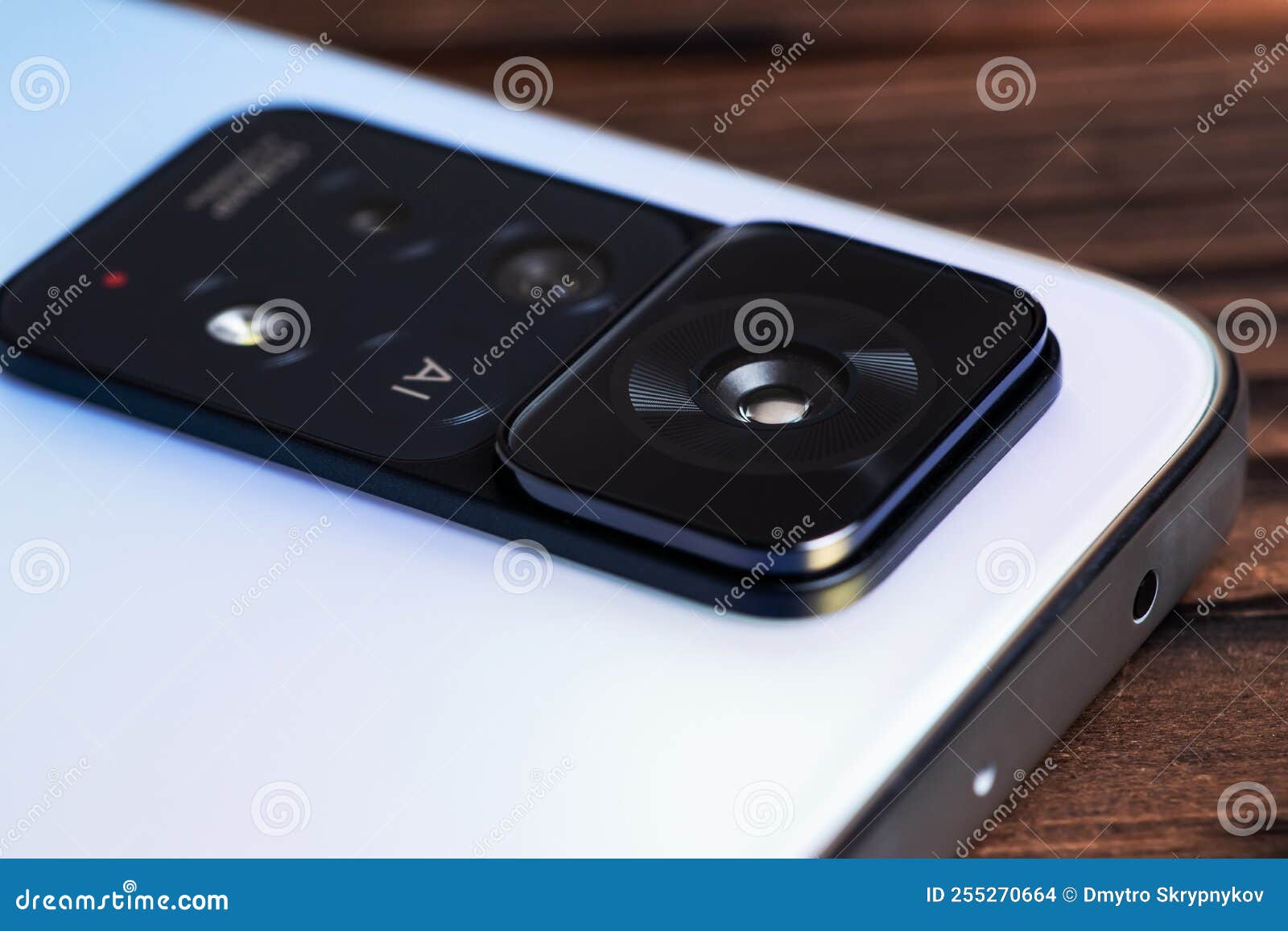 Close Up of Modern Smartphone Camera, Flash Lens Microphone Stock Photo ...