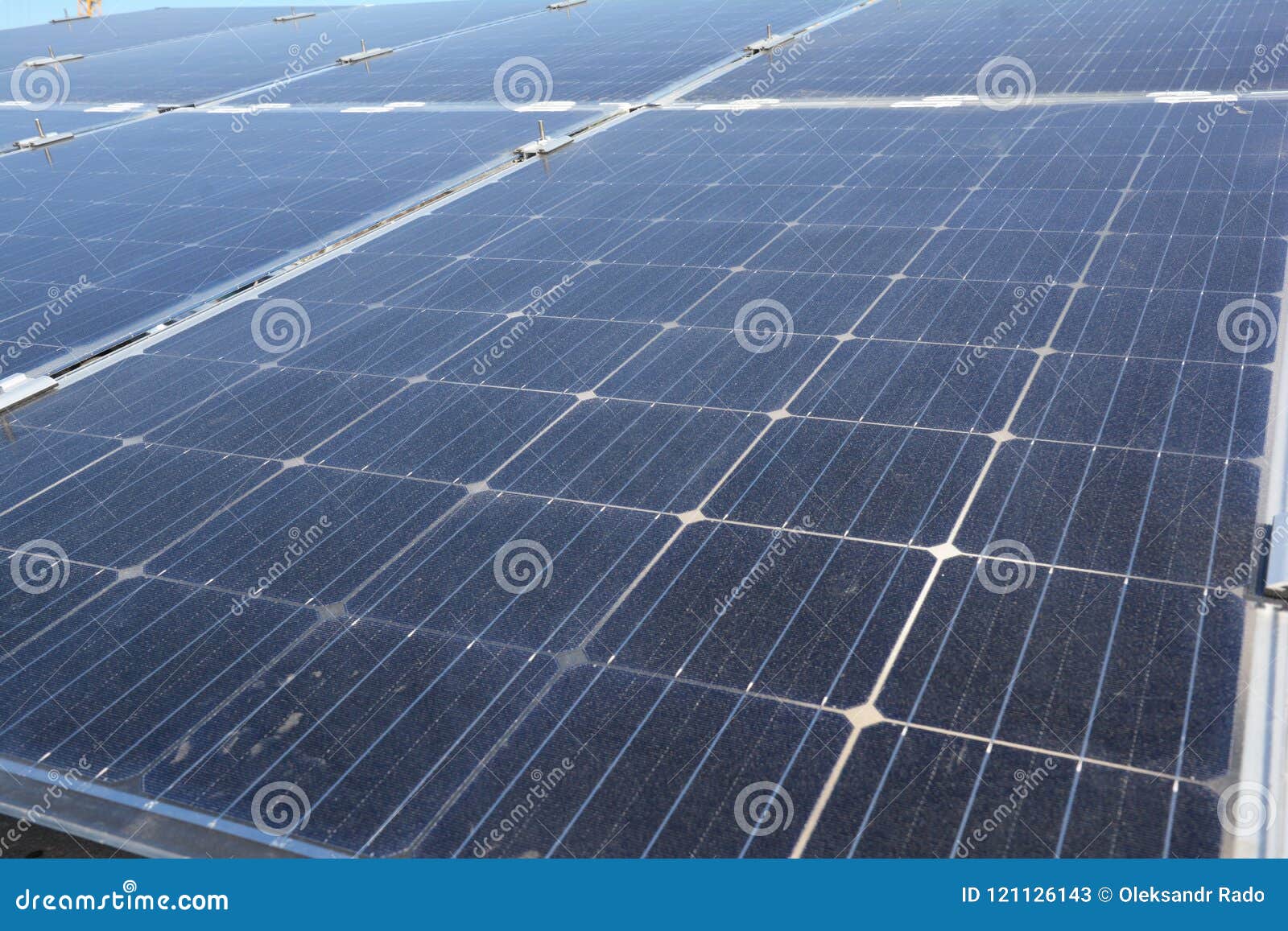 Close Up on Modern Solar Panel Surface. Stock Image - Image of ...