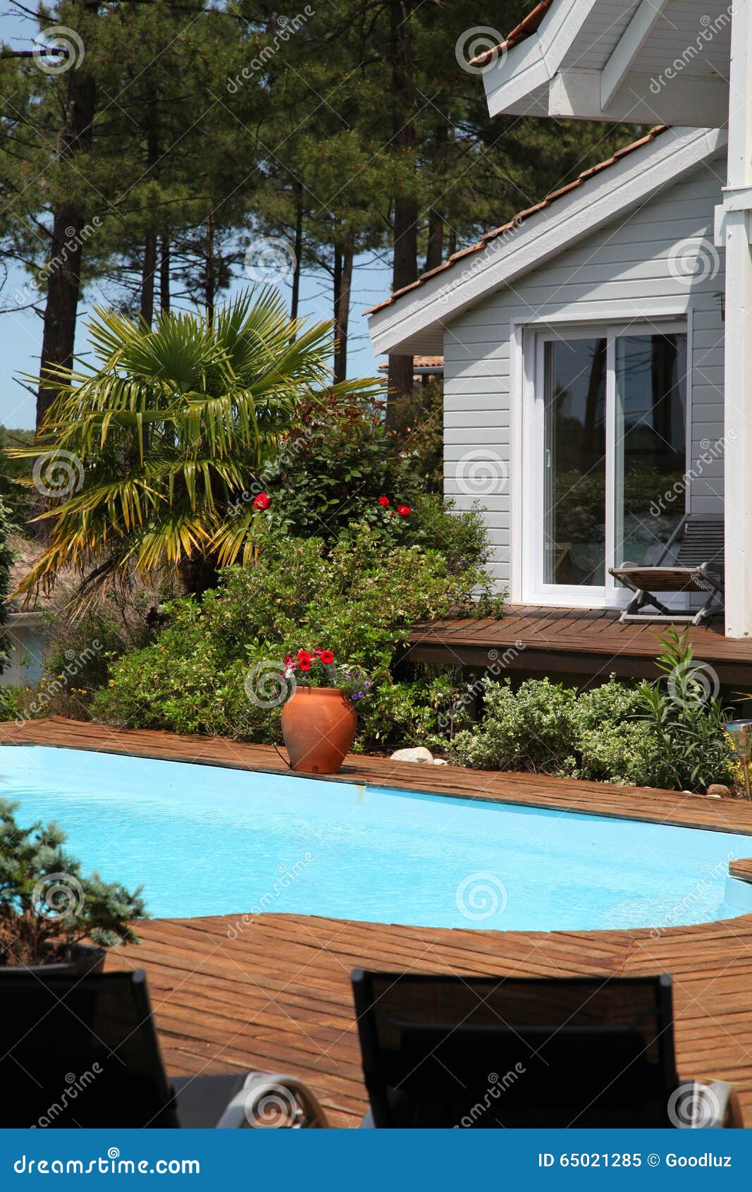 Close-up of Modern Swimming Pool Stock Image - Image of modern, pool ...