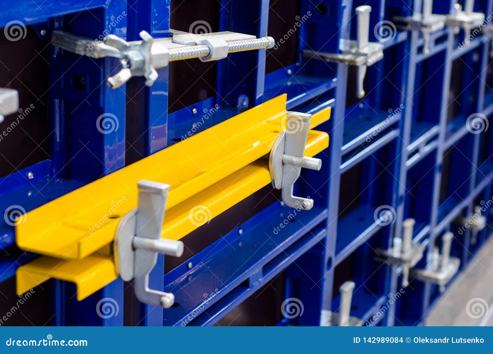 Close-up of Modular Steel Frame Formwork Stock Photo - Image of ...
