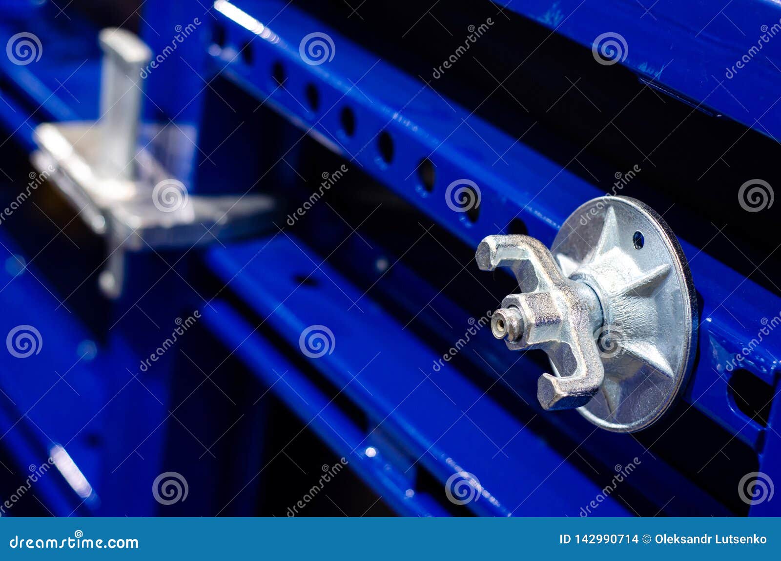 Close-up of Modular Steel Frame Formwork Stock Photo - Image of ...