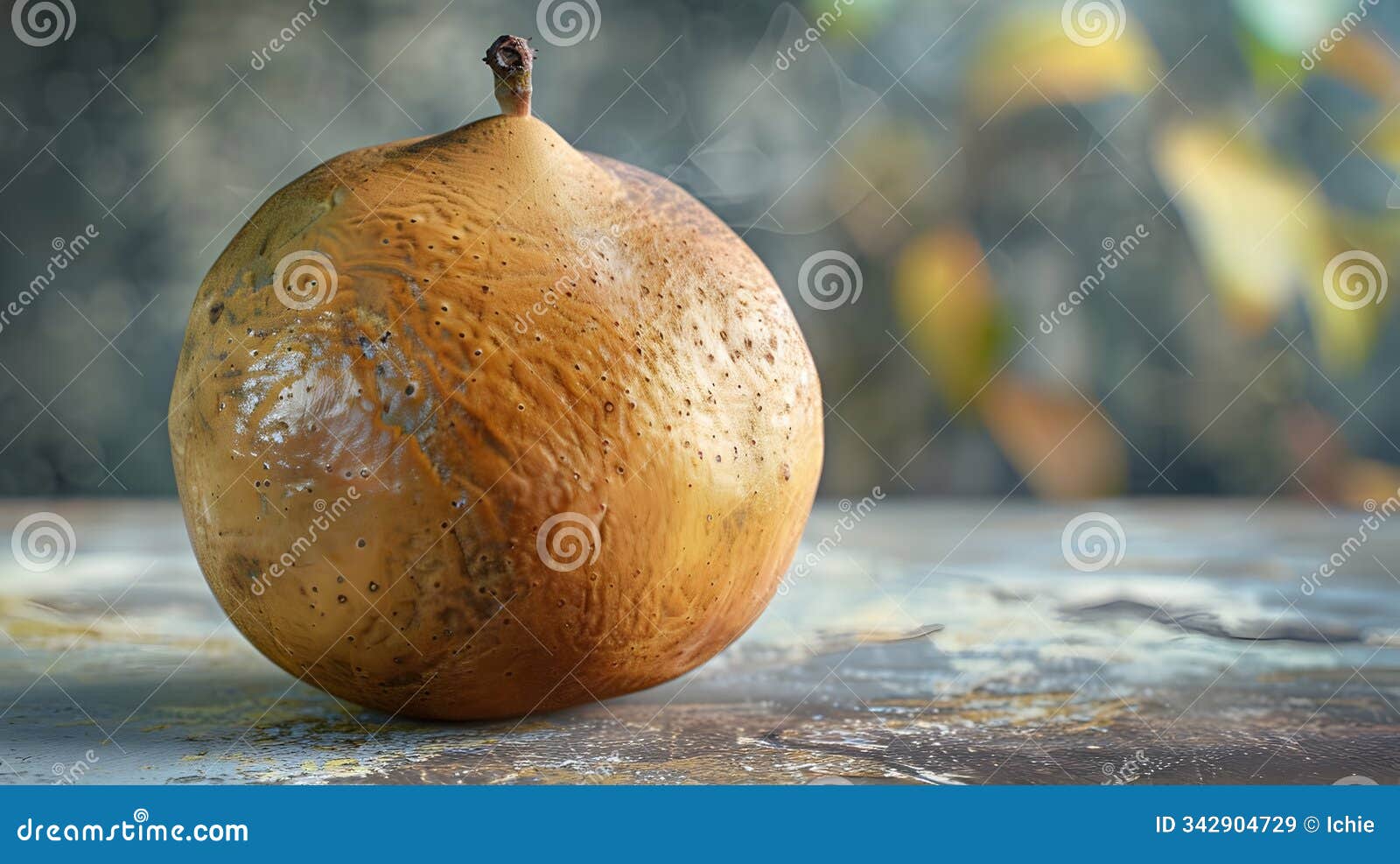 Close-up Of A Moldy Cheese Block Submerged In A Cloud Of Vapor Under ...