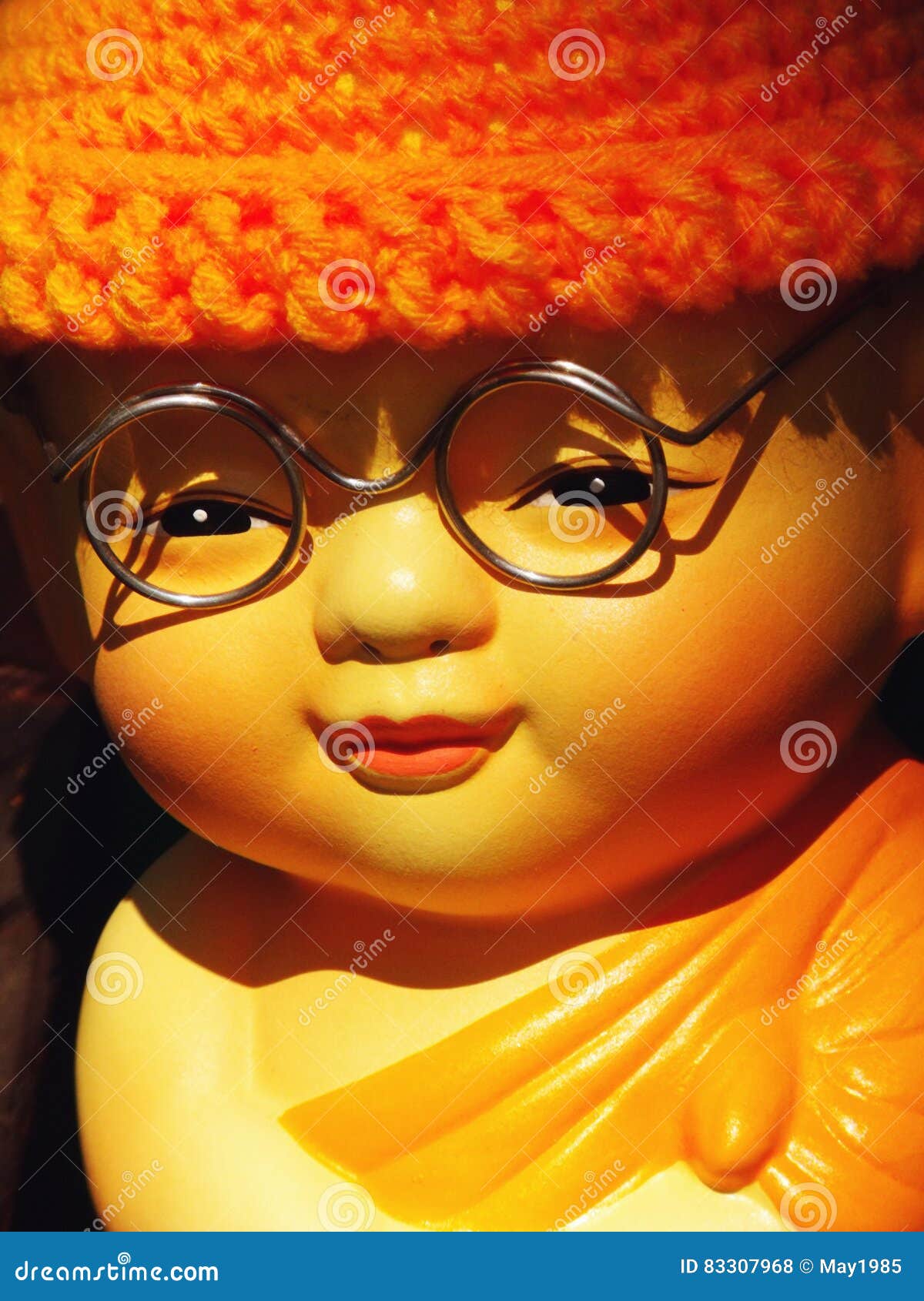 Close up of monk doll stock photo. Image of faith, alms - 83307968