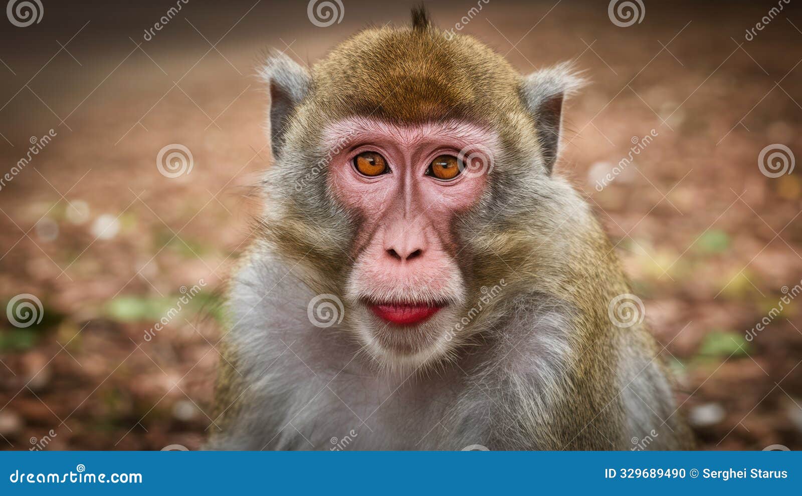 A Close Up of a Monkey with Red Eyes and Pink Nose, AI Stock Photo ...
