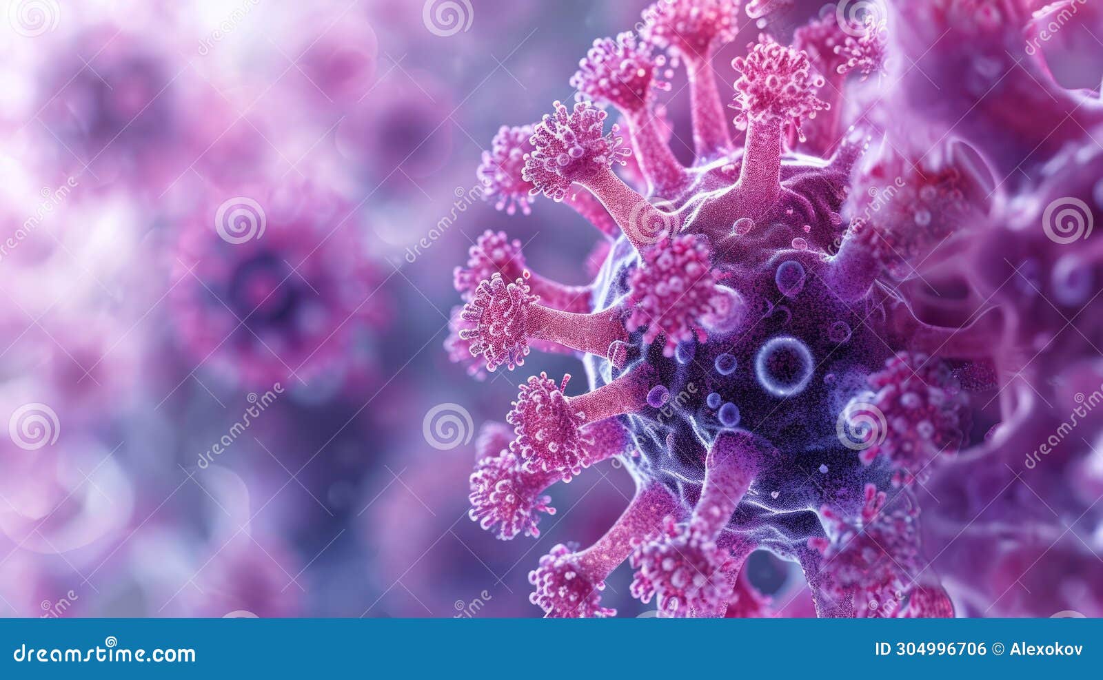 Close-up of Monkeypox Virus Under Microscope AI Generated Stock ...