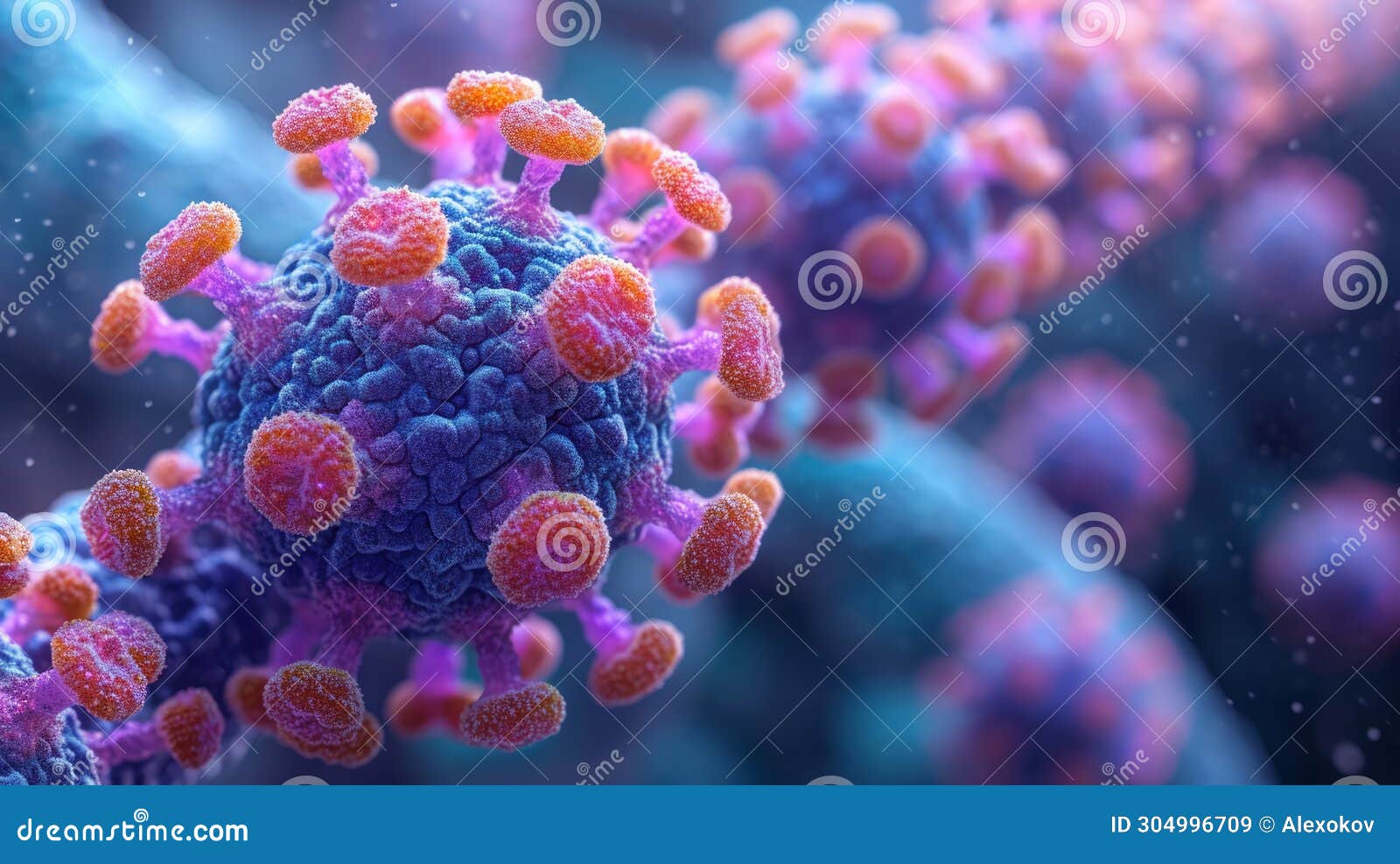 Close-up of Monkeypox Virus Under Microscope AI Generated Stock ...