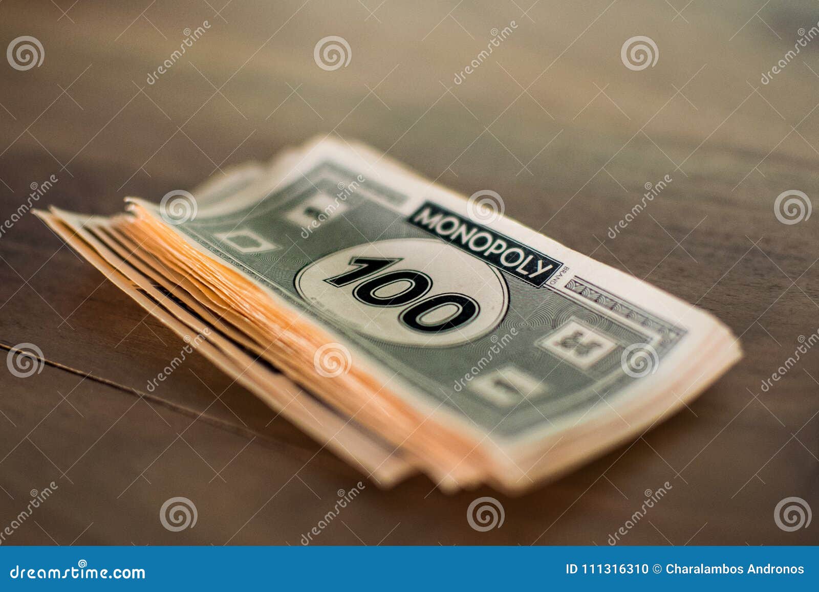 Monopoly Dollar Bill For Children`s Toys Stock Photography ...