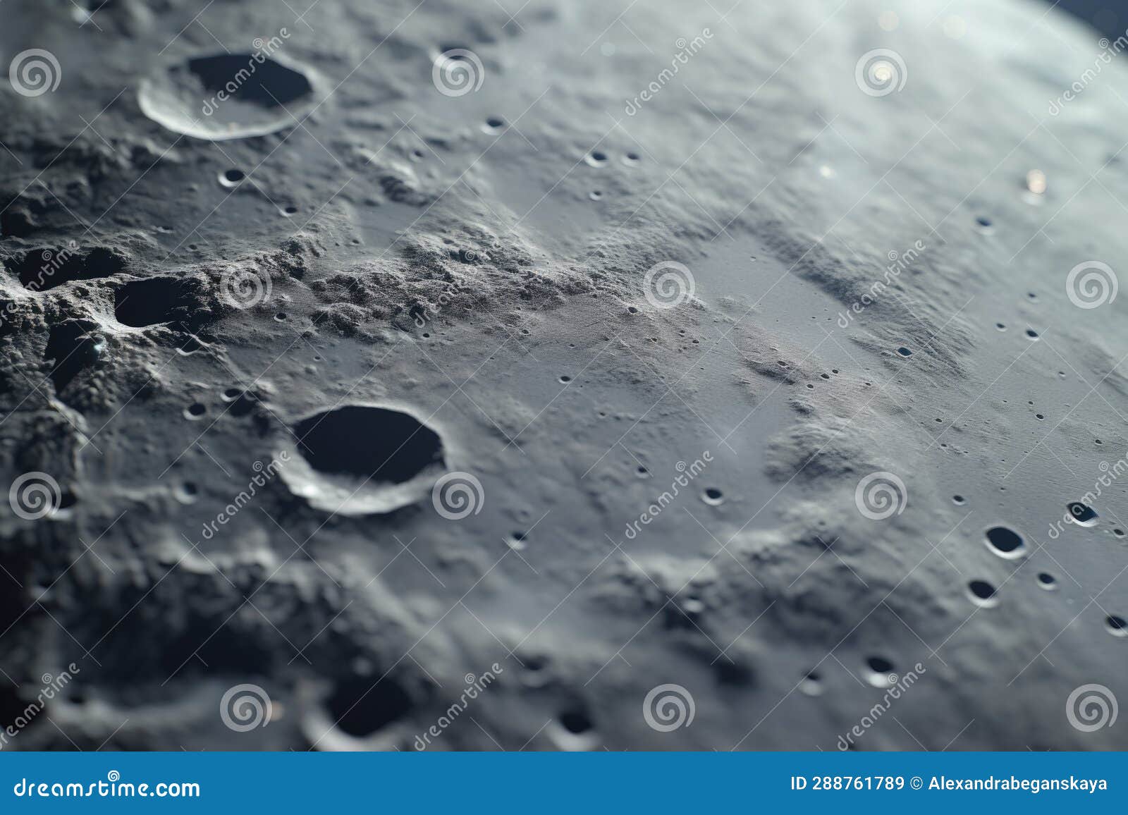 Close-up of the Moon S Surface Stock Illustration - Illustration of ...