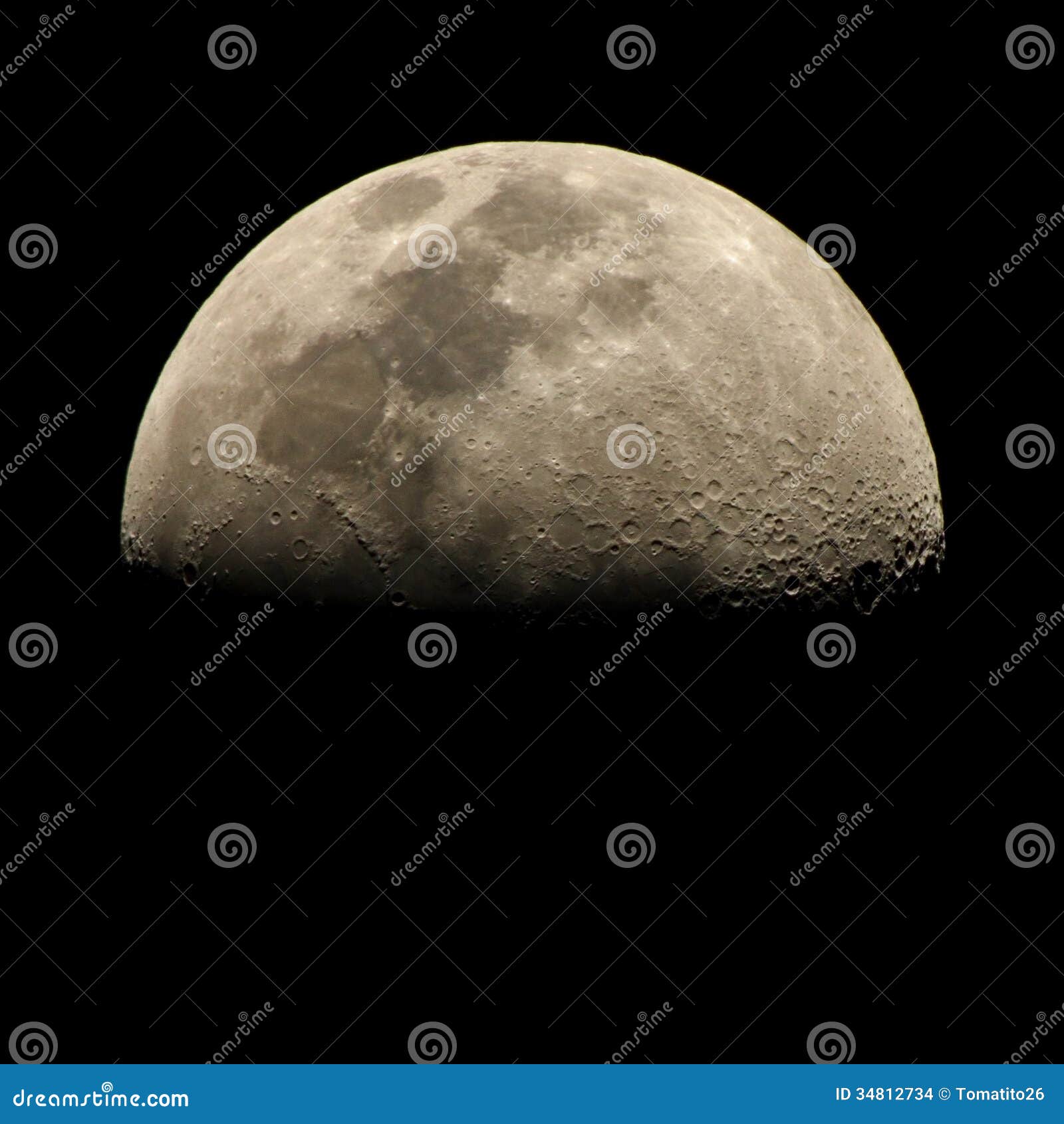 Close up of moon surface stock photo. Image of night - 34812734
