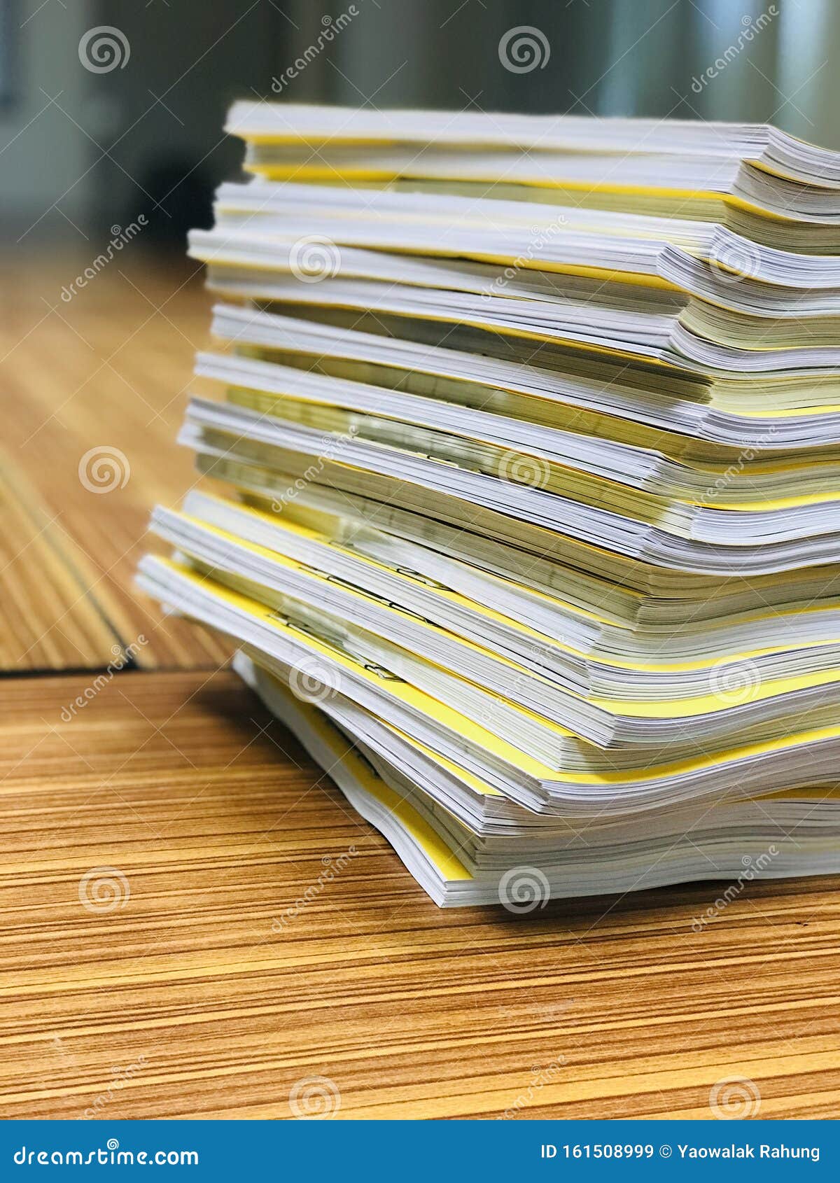 Close Up More Documents on the Des Stock Image - Image of form ...