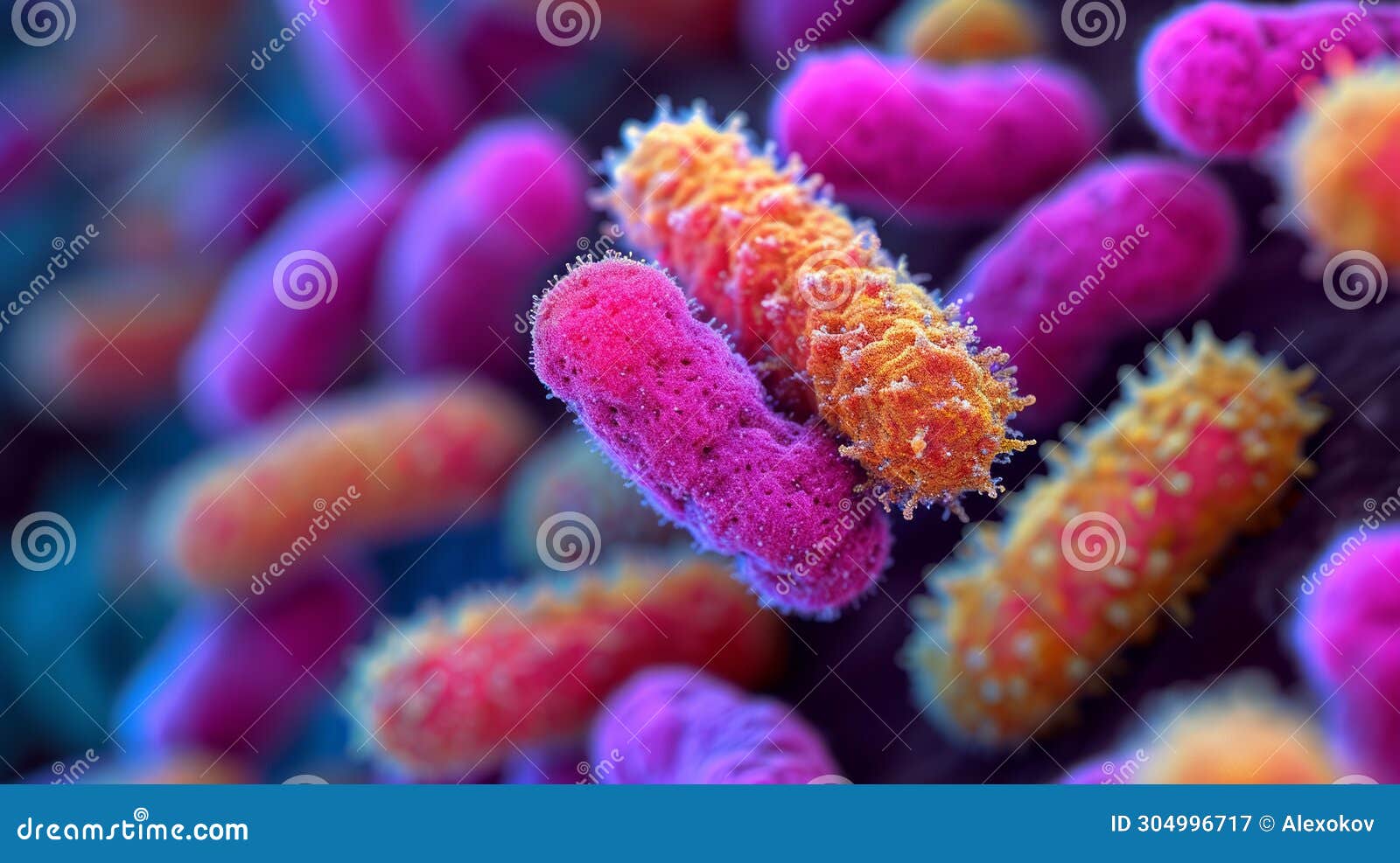 Close-up of Morganella Morganii Bacteria Under Microscope AI Generated ...