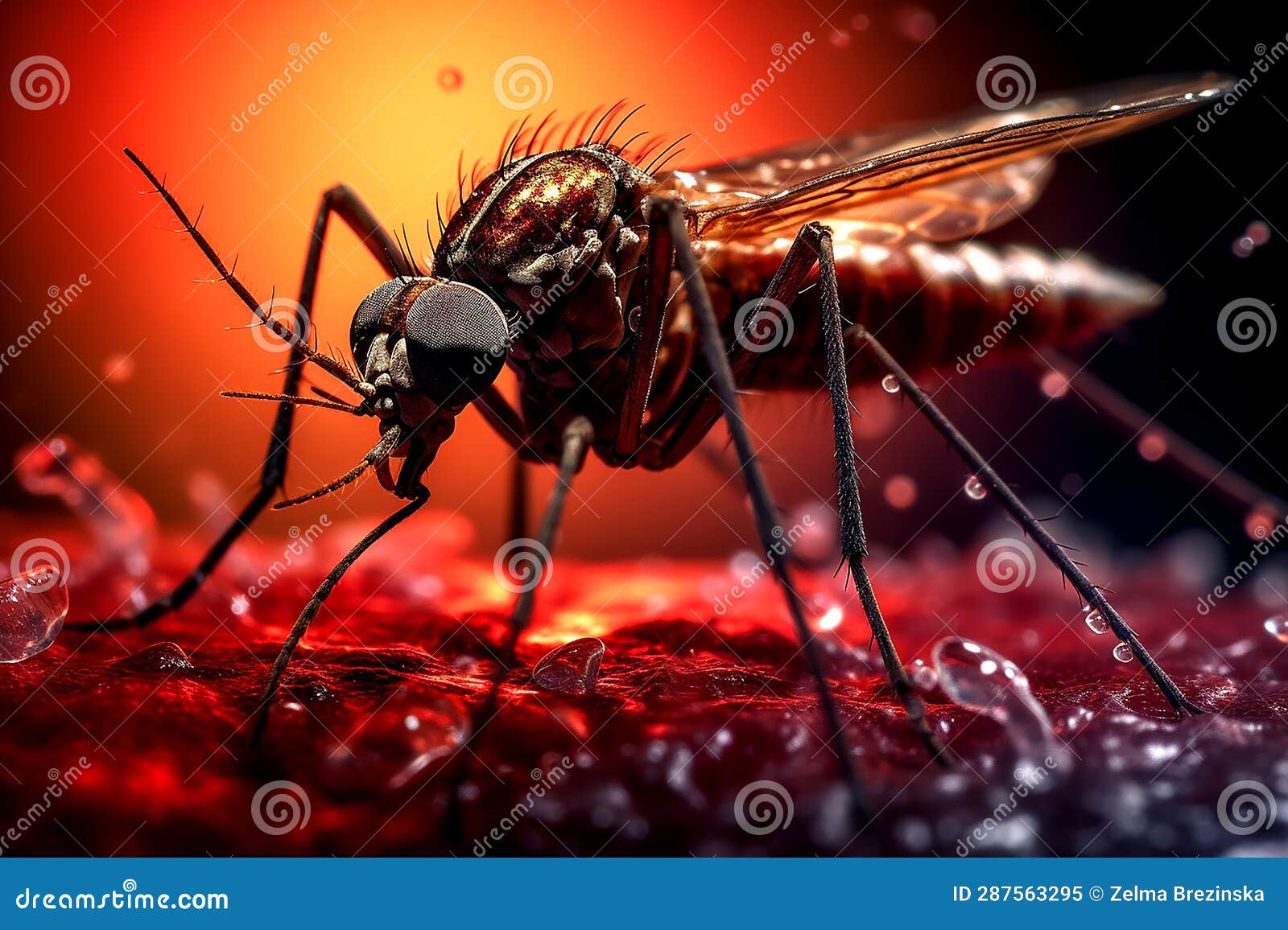 Rat Biting Human Skin Causing Bleeding Wound And Infection Cartoon ...