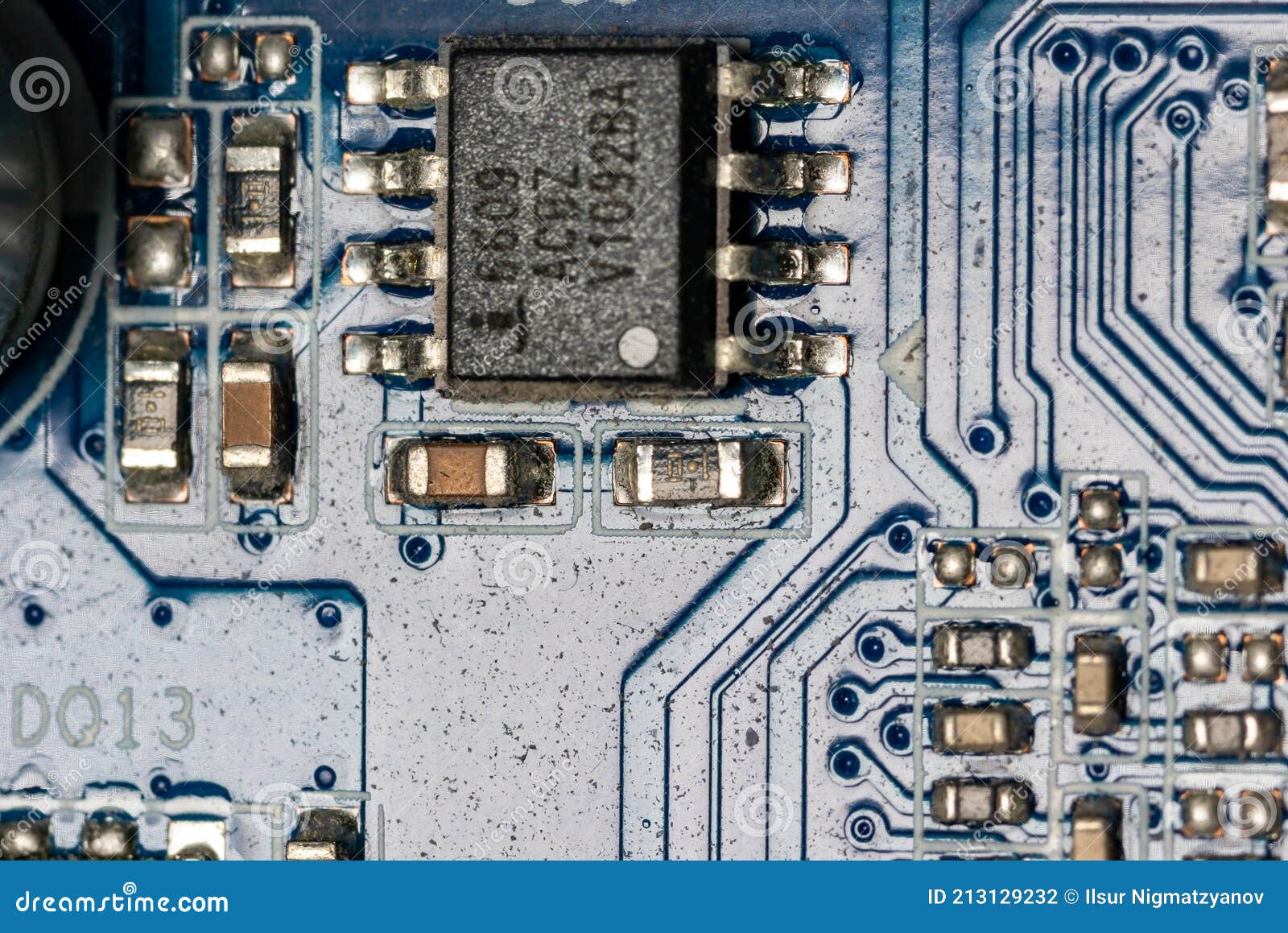 Close-up of Motherboards on the Motherboard in a Personal Computer ...