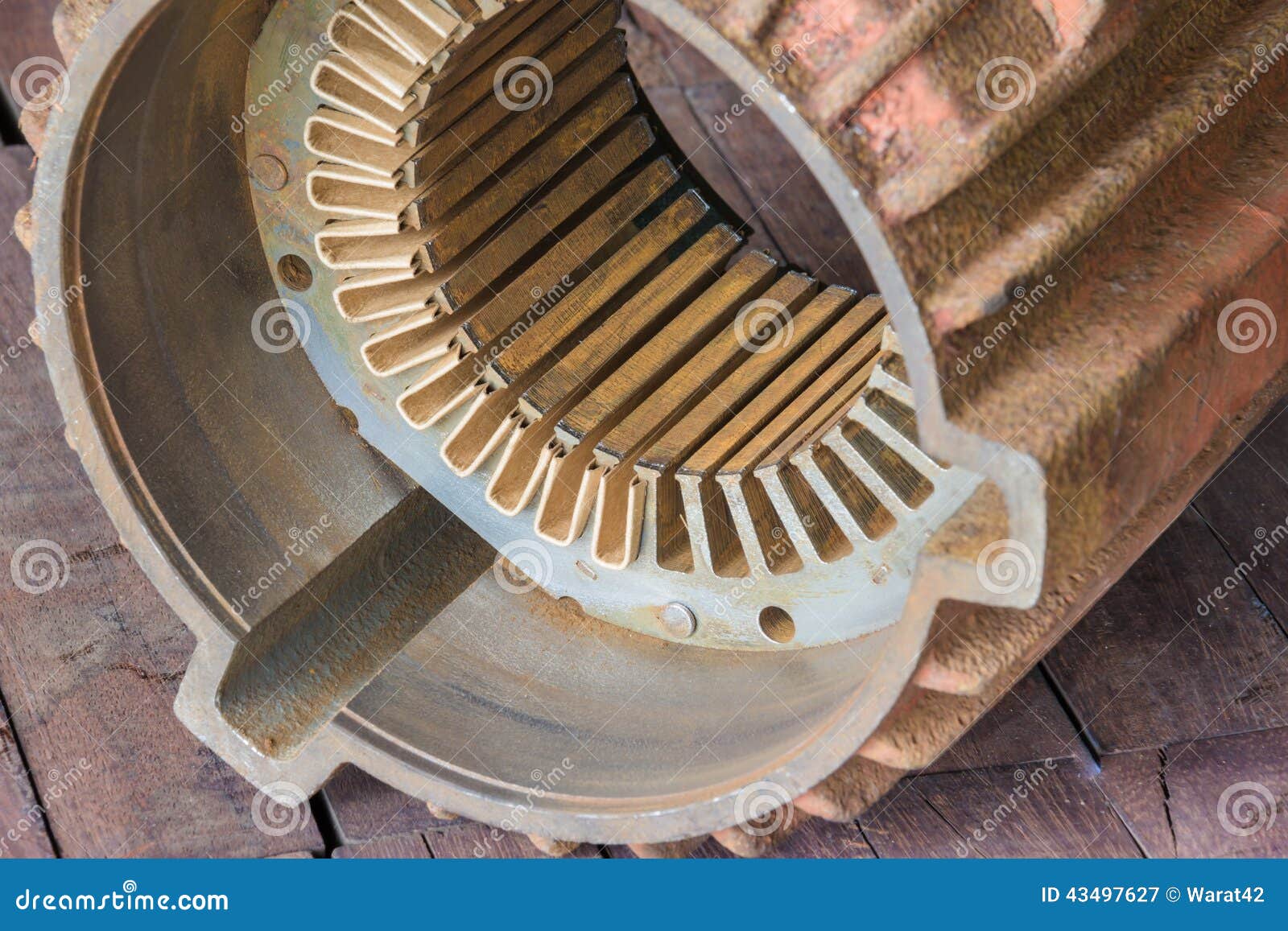 Close Up of Motor Internal Structure for Repair Stock Image - Image of ...
