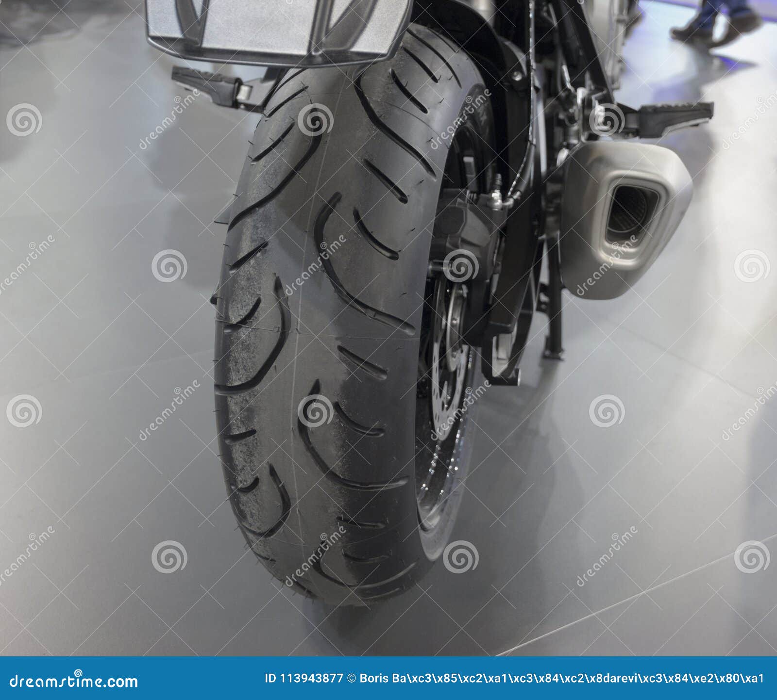 The Close Up of Motorcycle Back Wheel. Stock Image - Image of disc ...