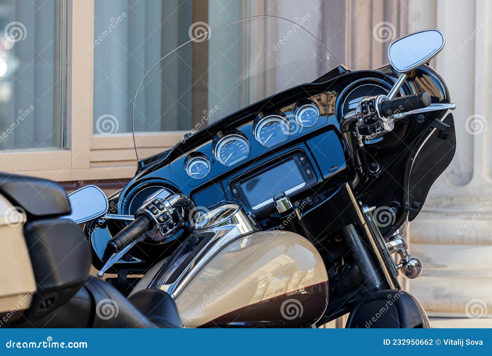 Close-up of Motorcycle Control Panel Stock Photo - Image of motorbike ...
