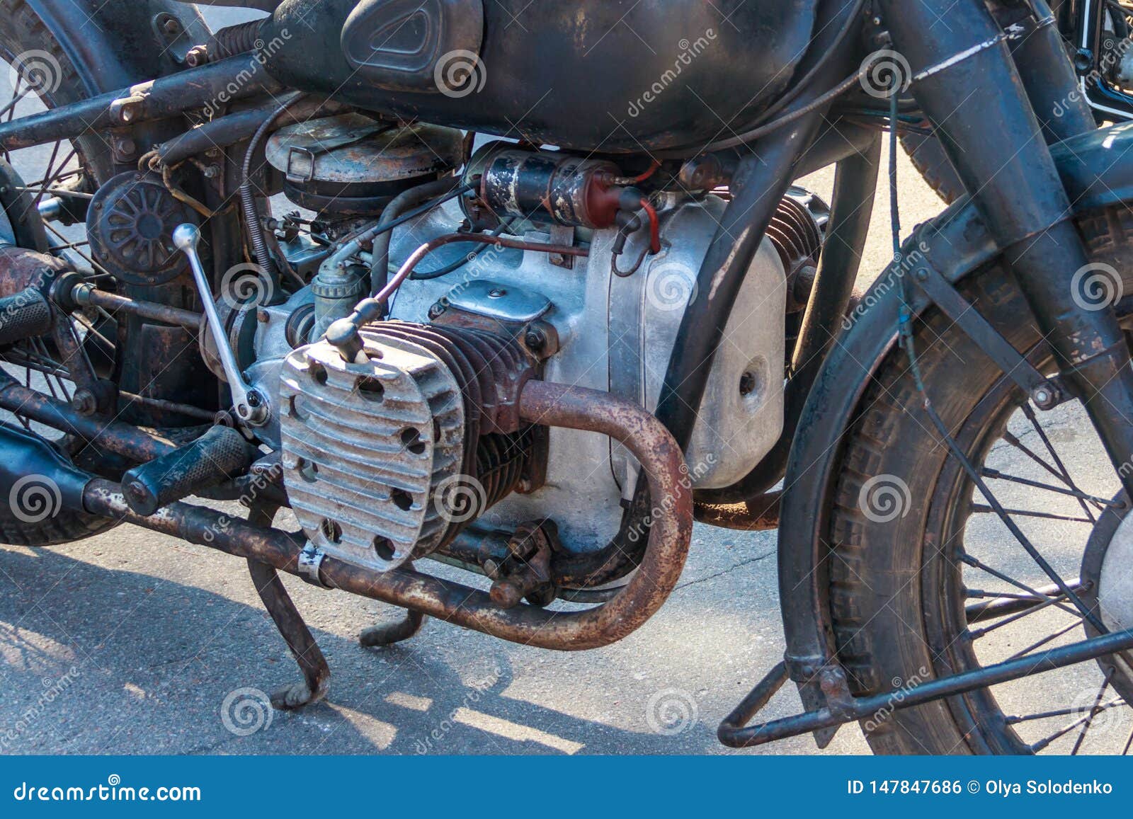Close-up of Motorcycle Engine Block Stock Photo - Image of block ...